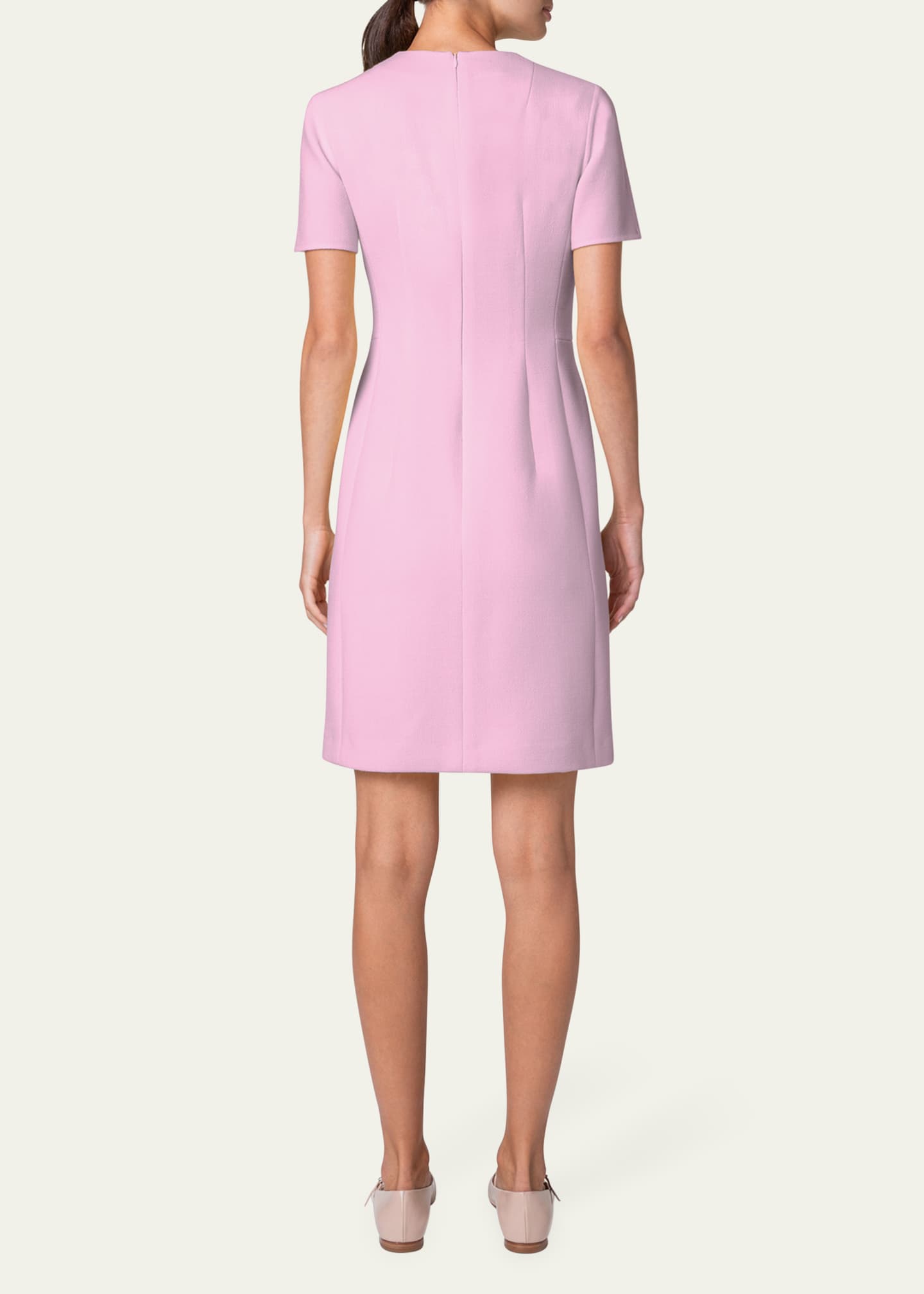 Akris Wool Princess Seam Sheath Dress - Bergdorf Goodman