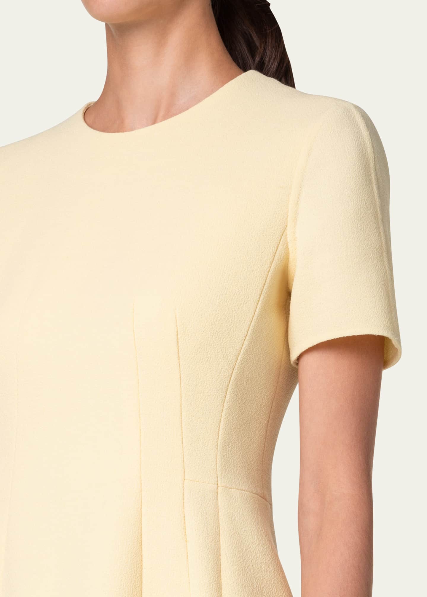 Akris Wool Princess Seam Sheath Dress - Bergdorf Goodman