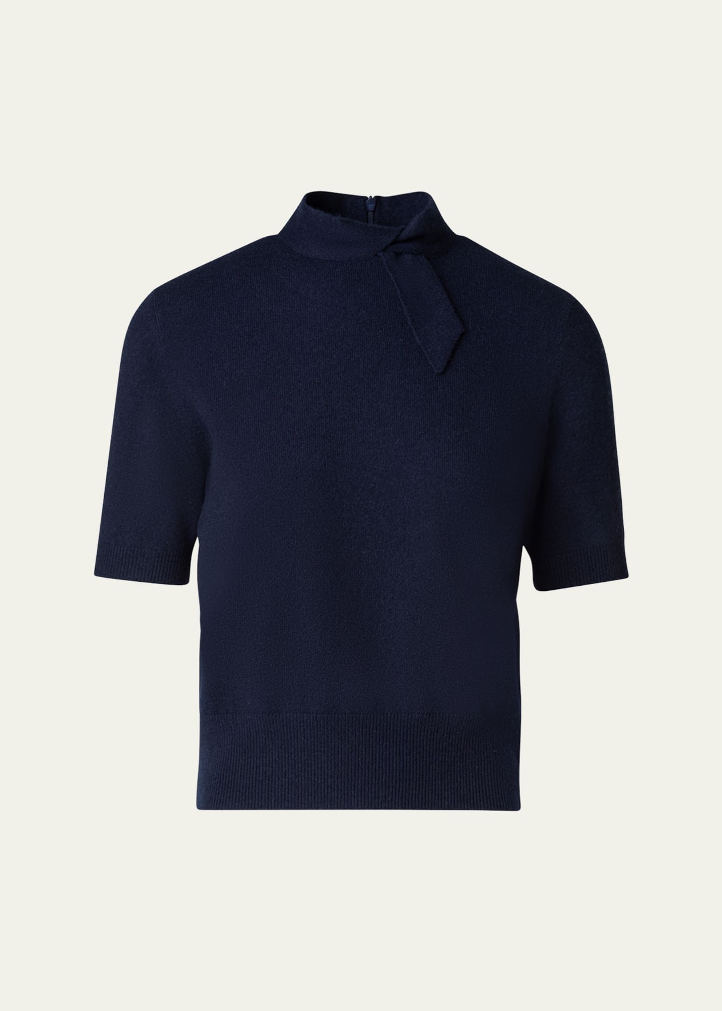 Akris Cashmere Knit Top with Knot Detail - Bergdorf Goodman