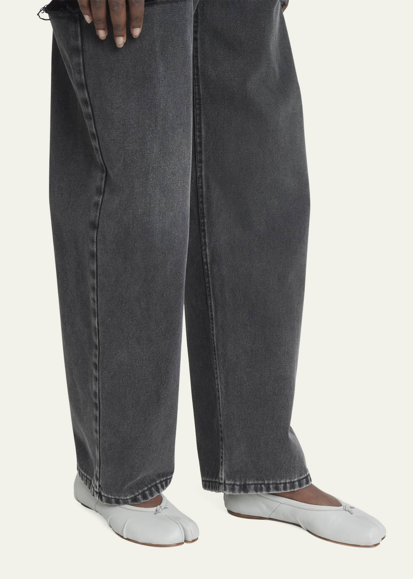 Maison Margiela Tabi Leather Split-Toe Ballerina Flats - Bergdorf Goodman