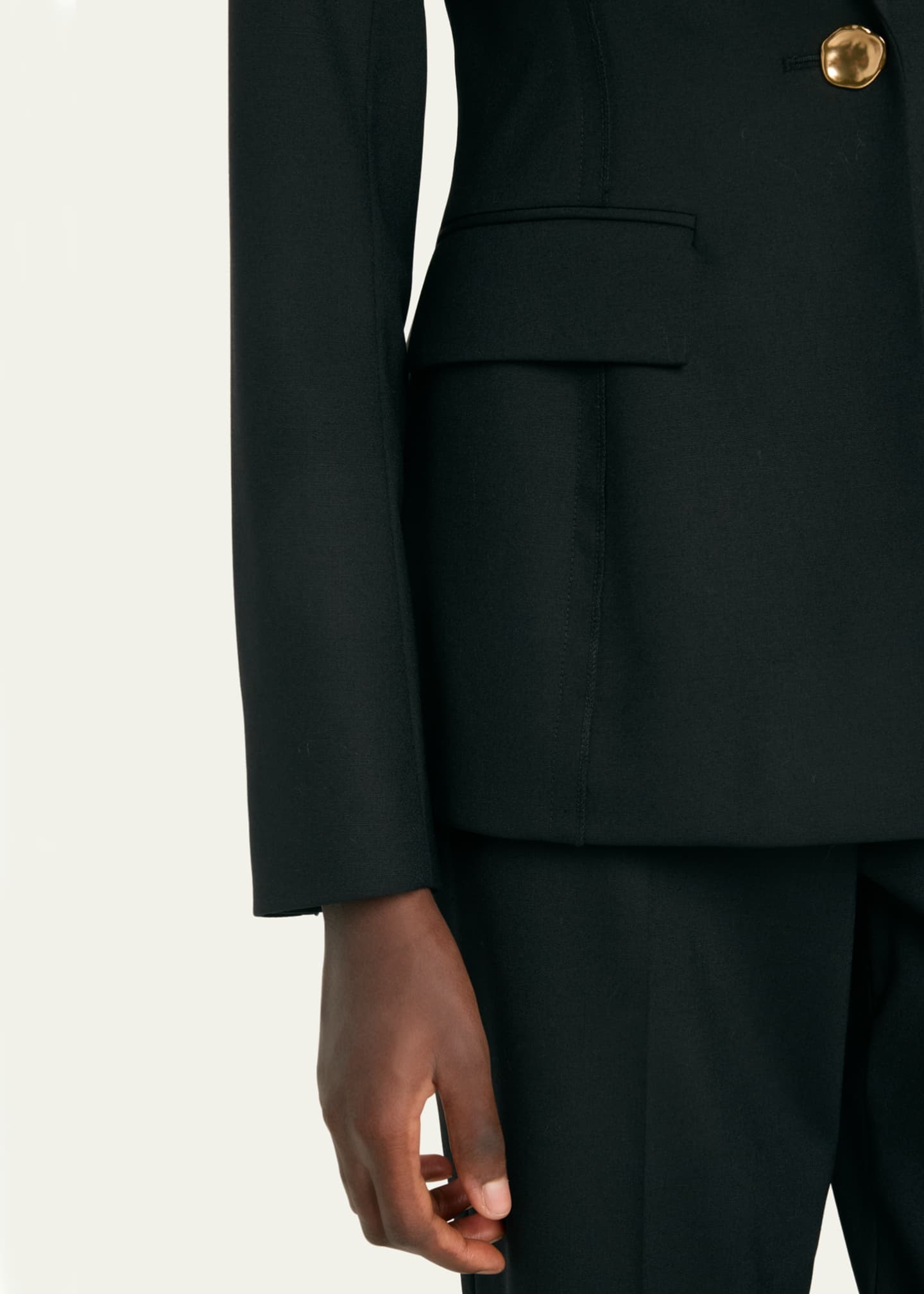 Jason Wu Collection One-Button Fitted Wool Blazer - Bergdorf Goodman
