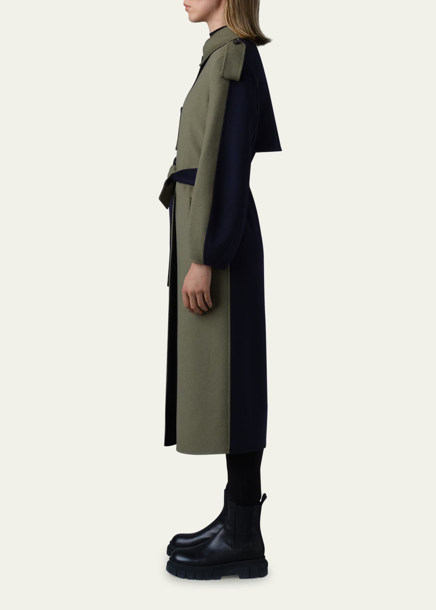 Mackage Ceyla Belted Handmade Double-Face Virgin Wool Coat - Bergdorf ...