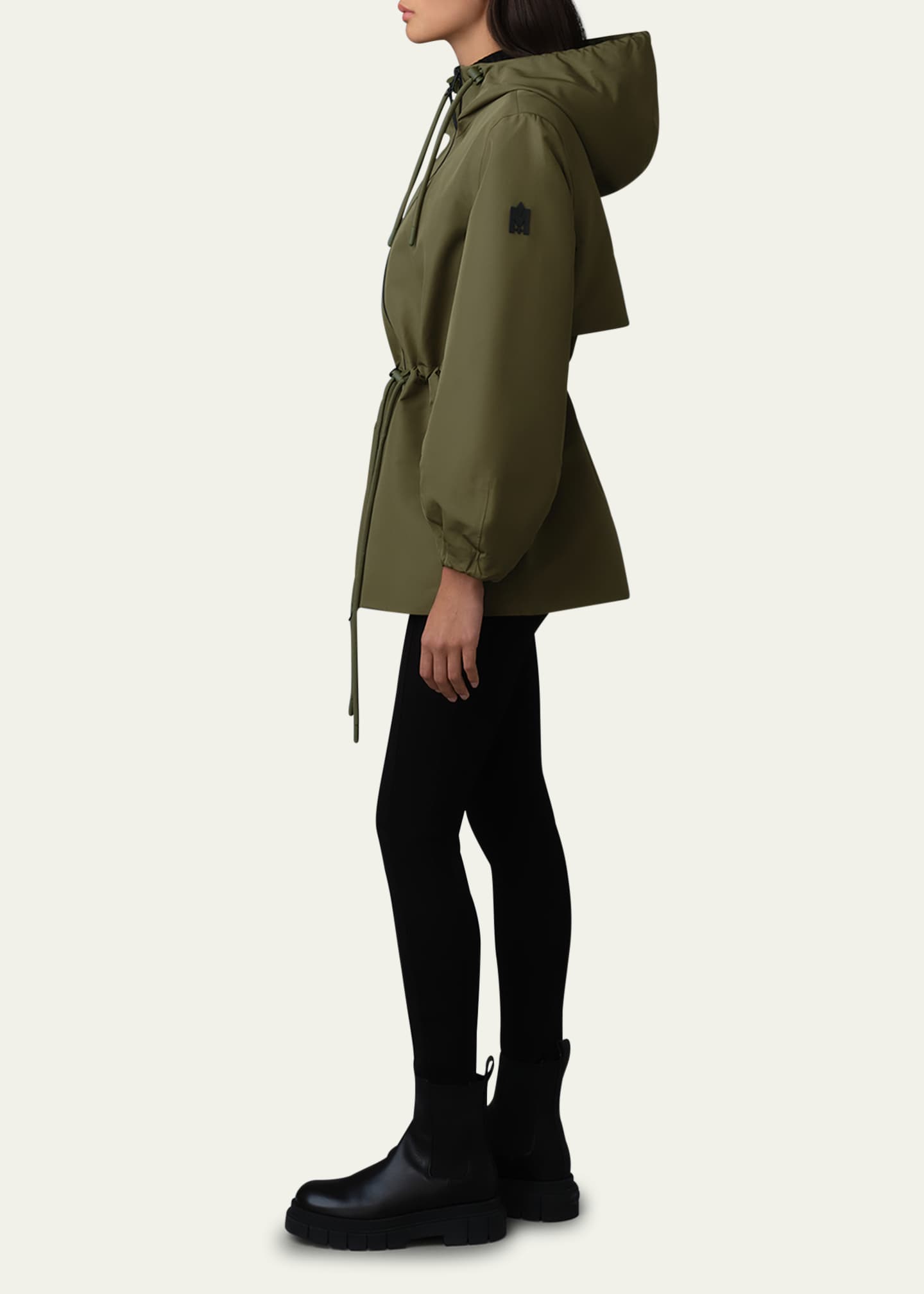 Mackage Kalea Technical Seam-Sealed Water-Resistant Rain Jacket ...