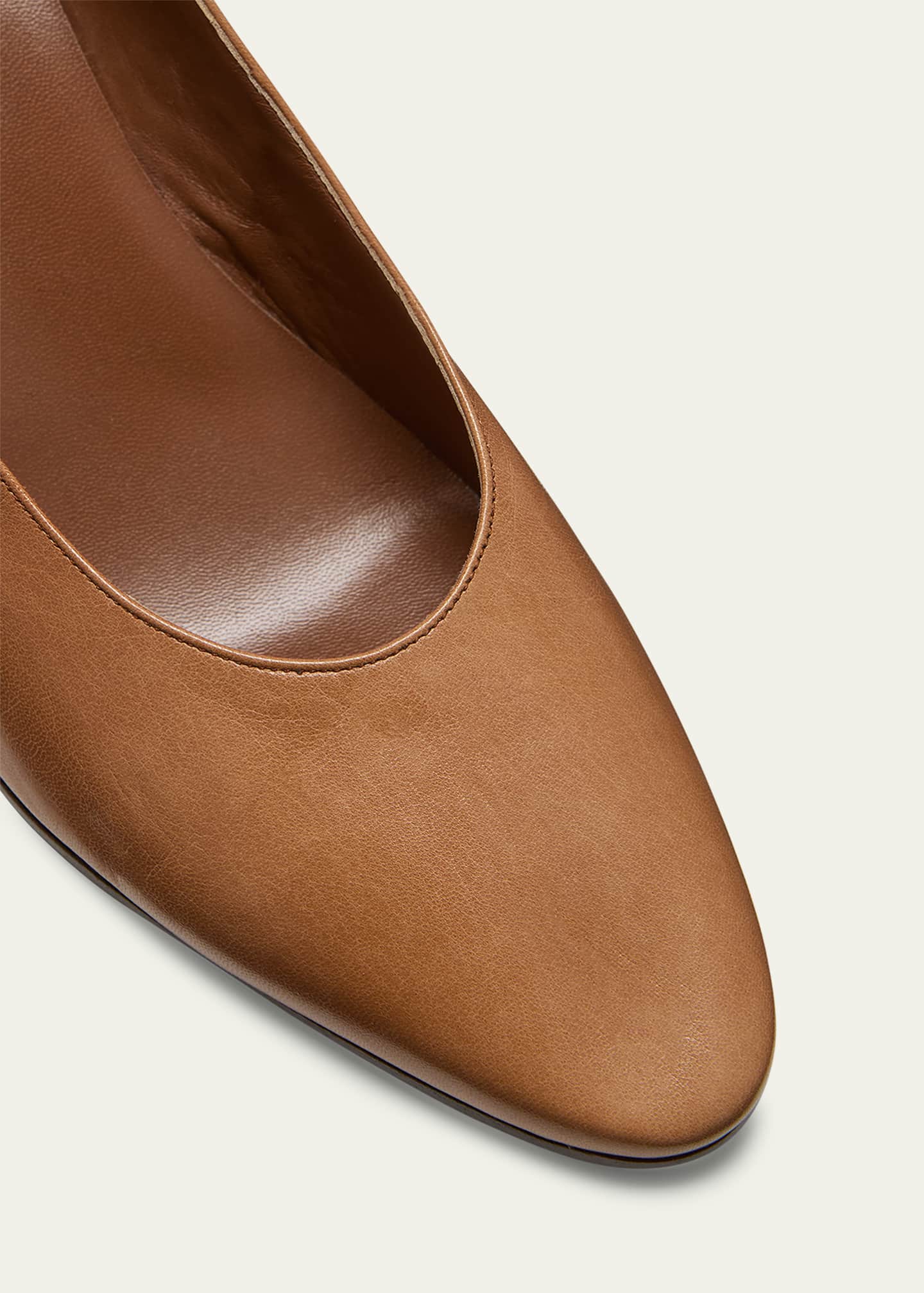 THE ROW Charlotte Leather Pumps - Bergdorf Goodman