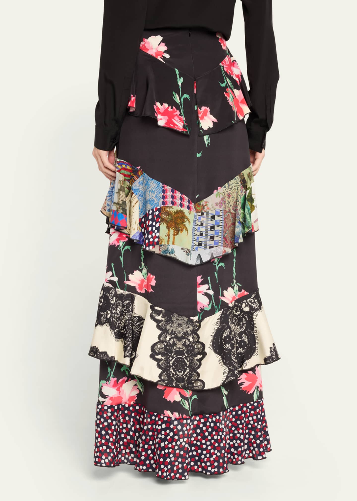 Libertine Mash Up Long Ruffle Skirt - Bergdorf Goodman