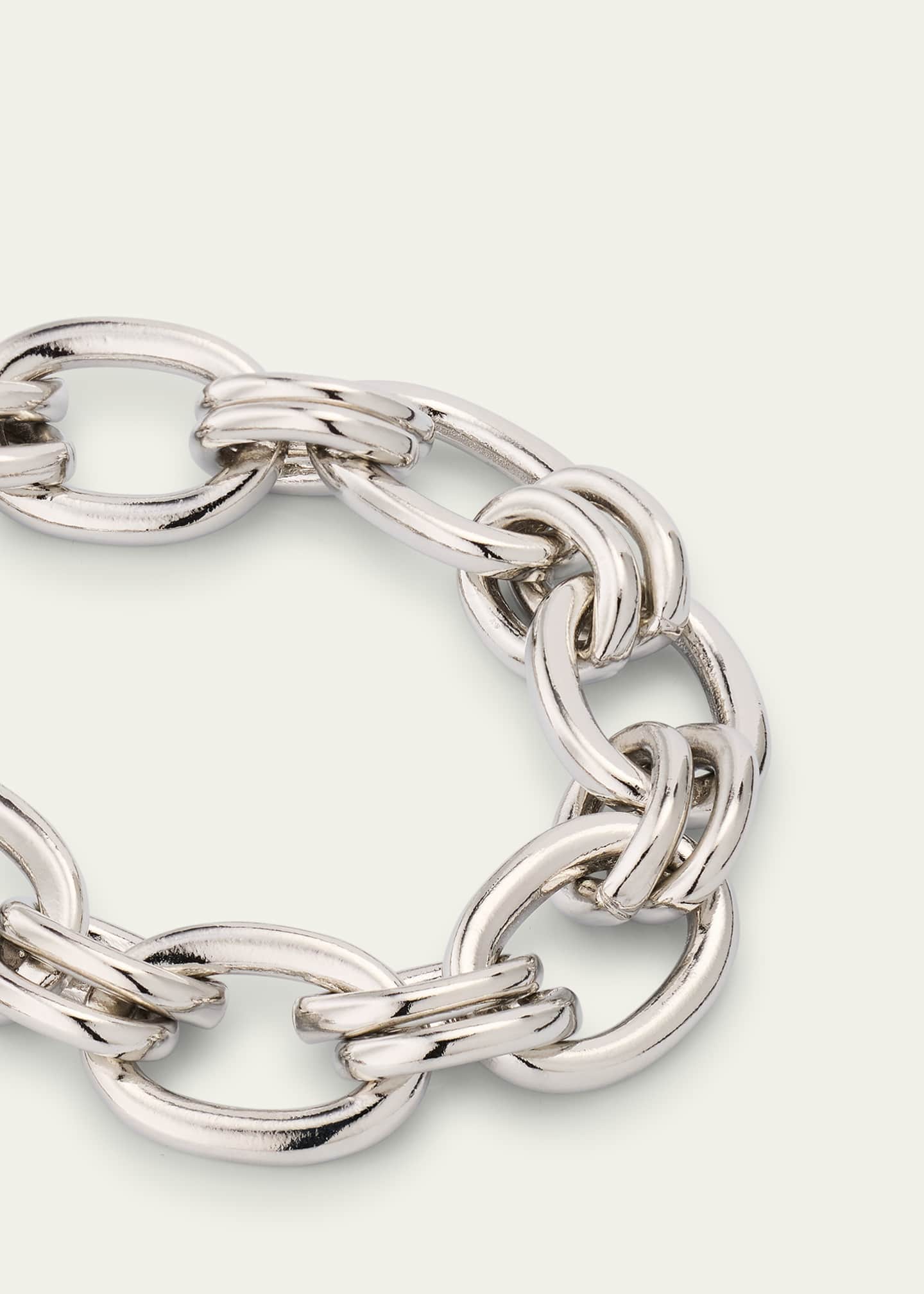 Ben-Amun Silver Lyra Oval Chain Link Necklace - Bergdorf Goodman