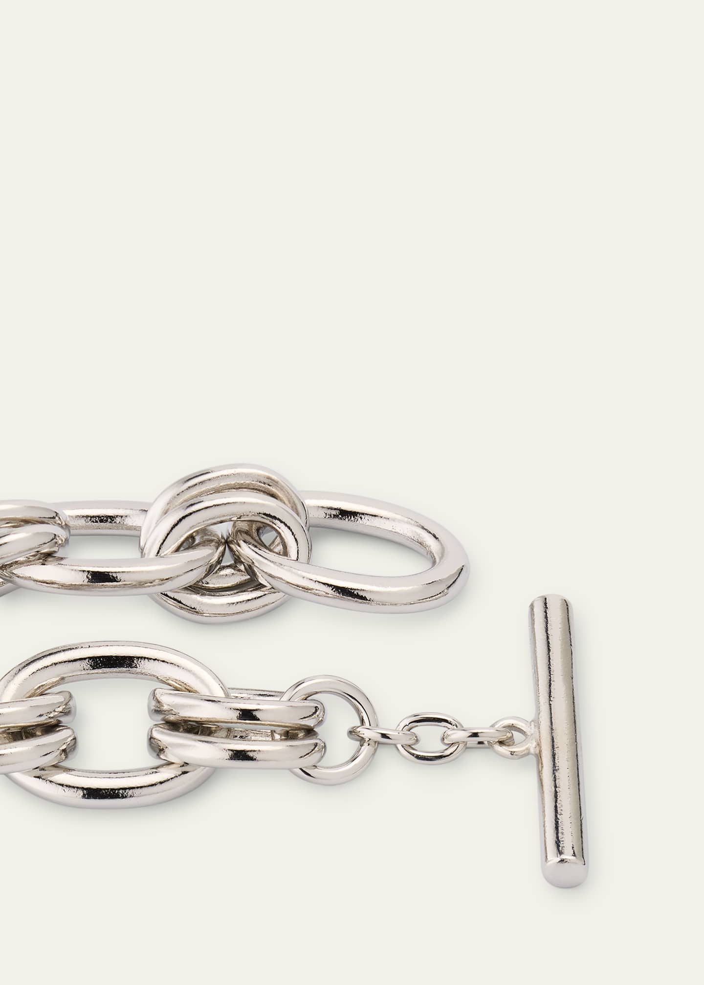 Ben-Amun Silver Lyra Oval Chain Link Necklace - Bergdorf Goodman
