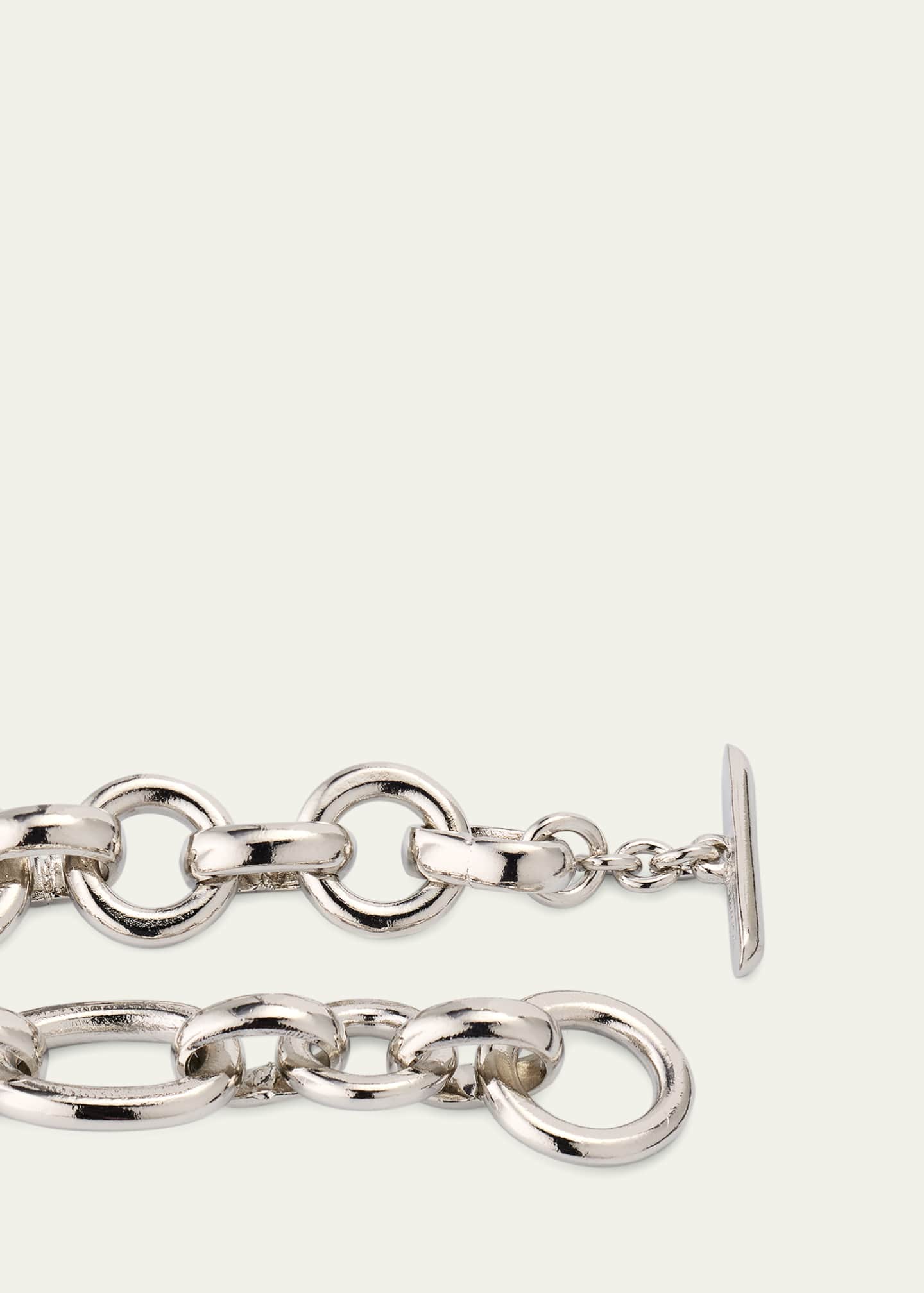 Ben-Amun Donia Silver Round and Oval Link Chain Necklace - Bergdorf Goodman