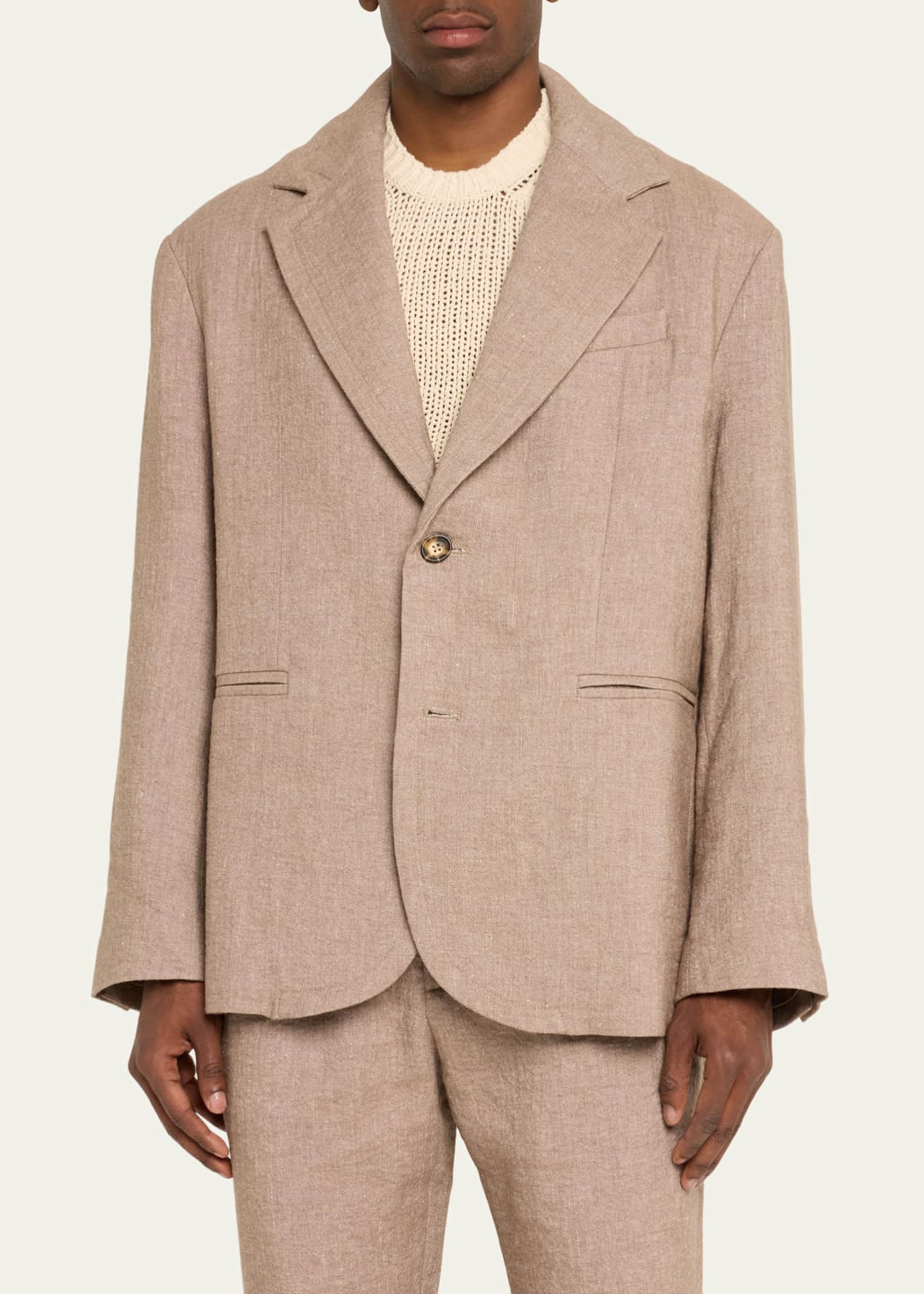 The Elder Statesman Men's Hemp Wool-Blend Sport Coat - Bergdorf Goodman