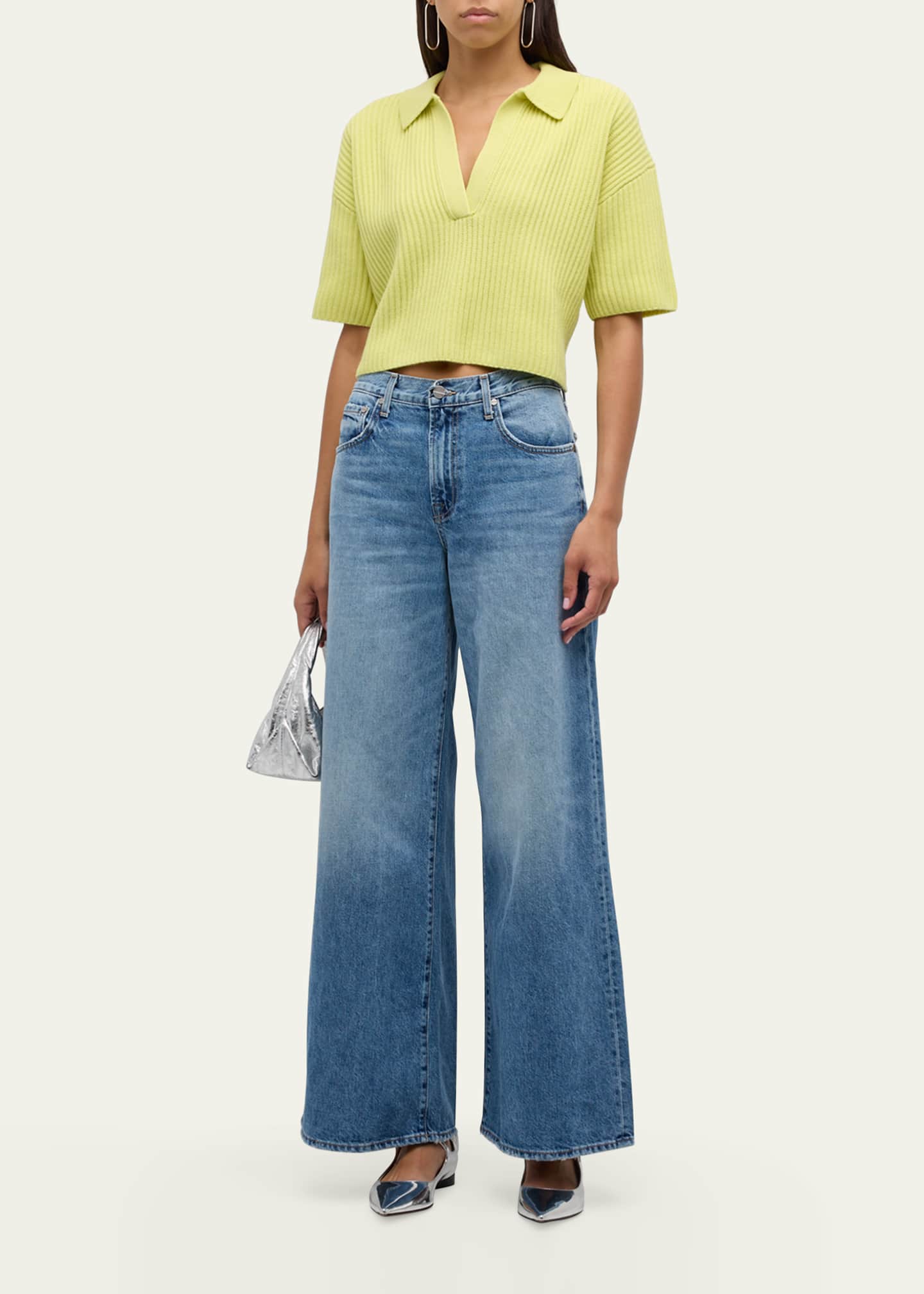 TWP Tiny Dancer Wide-Leg Denim Jeans - Bergdorf Goodman