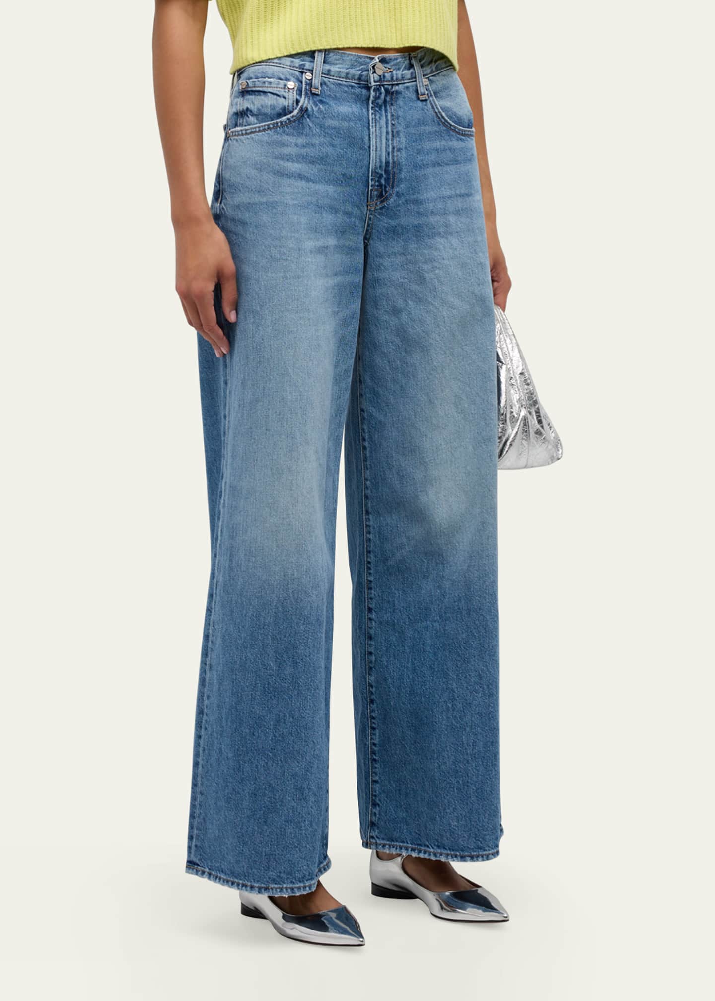 TWP Tiny Dancer Wide-Leg Denim Jeans - Bergdorf Goodman