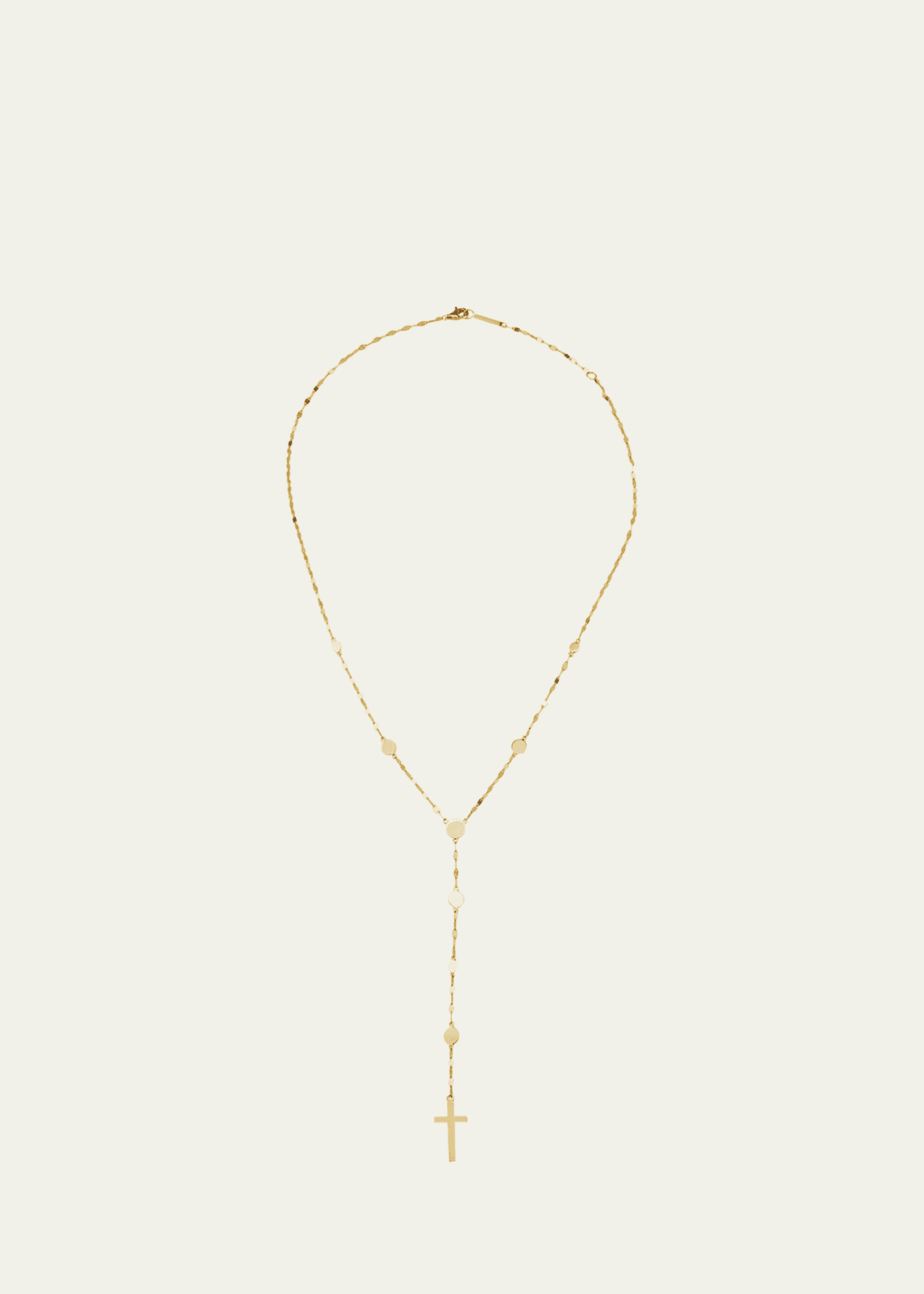 Lana 14K Yellow Gold Disc Chain Lariat Crossary Necklace, 18 ...
