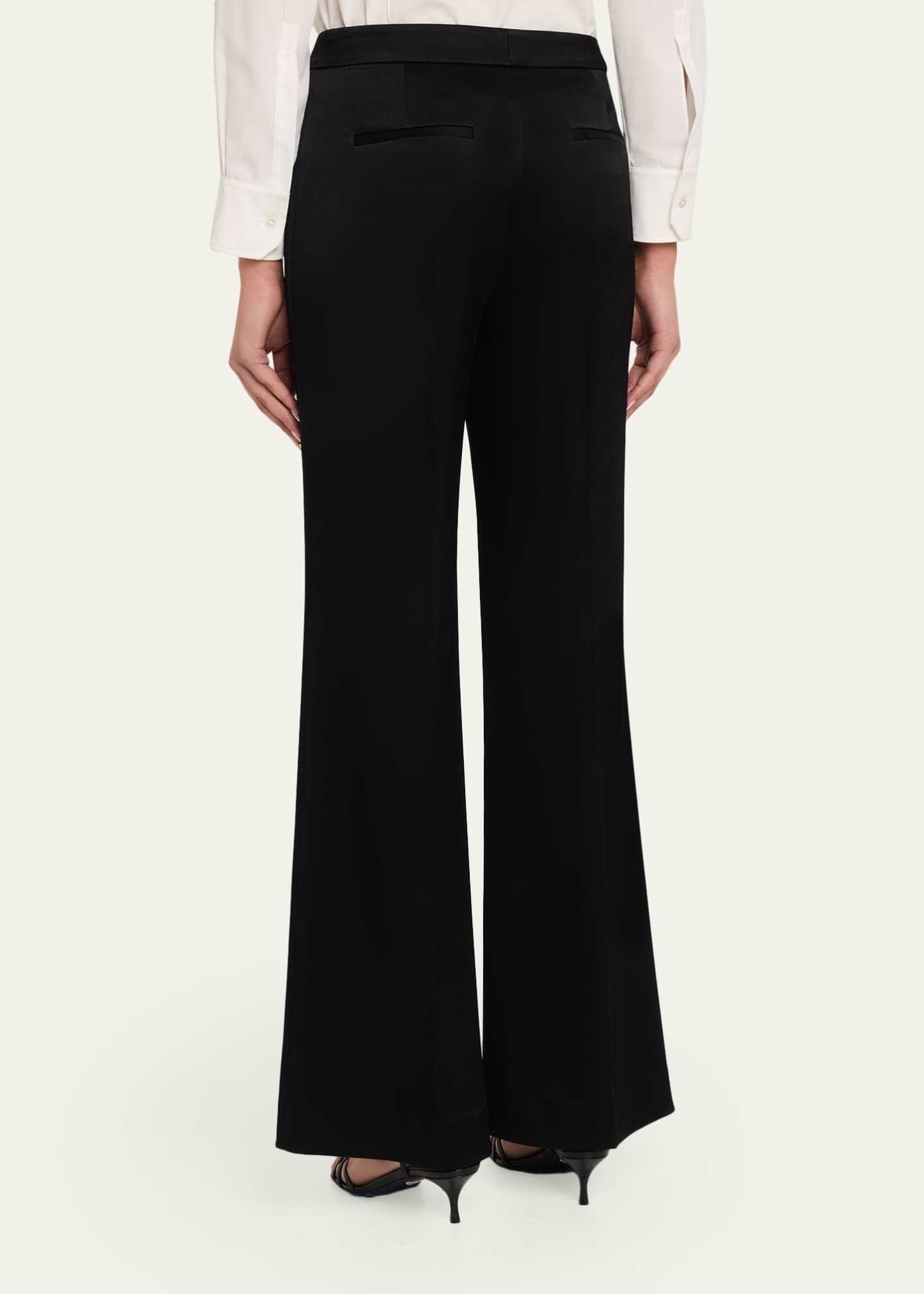 Ungaro Kyra Flare-Leg Satin Pants - Bergdorf Goodman