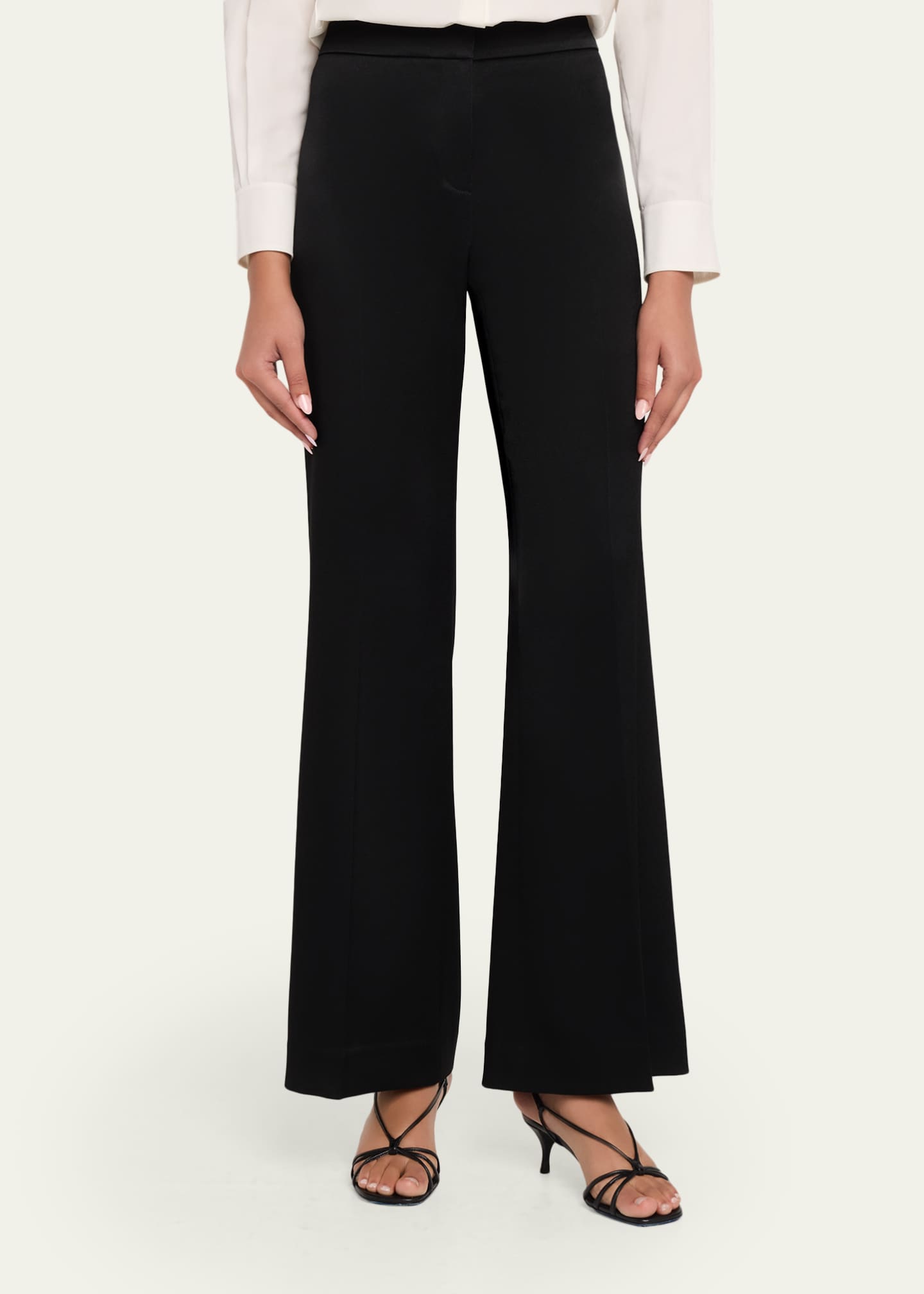 Ungaro Kyra Flare-Leg Satin Pants - Bergdorf Goodman