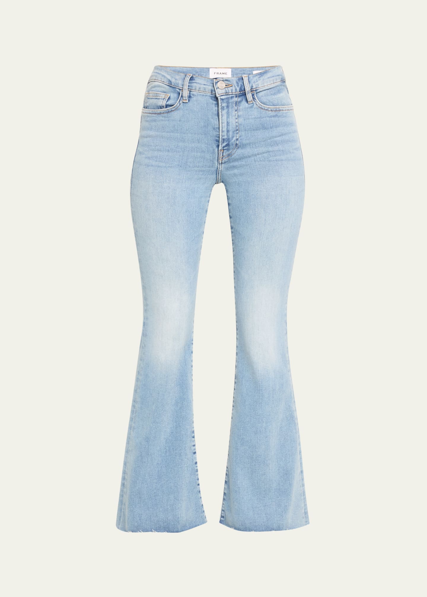 FRAME Le Easy Flare Raw After Jeans - Bergdorf Goodman