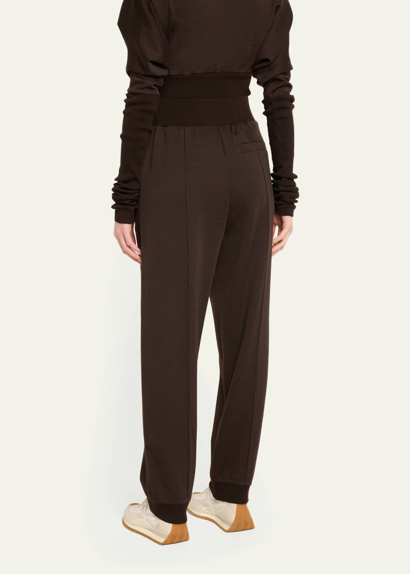 Loewe Pintuck Wool Cashmere Sweatpants - Bergdorf Goodman