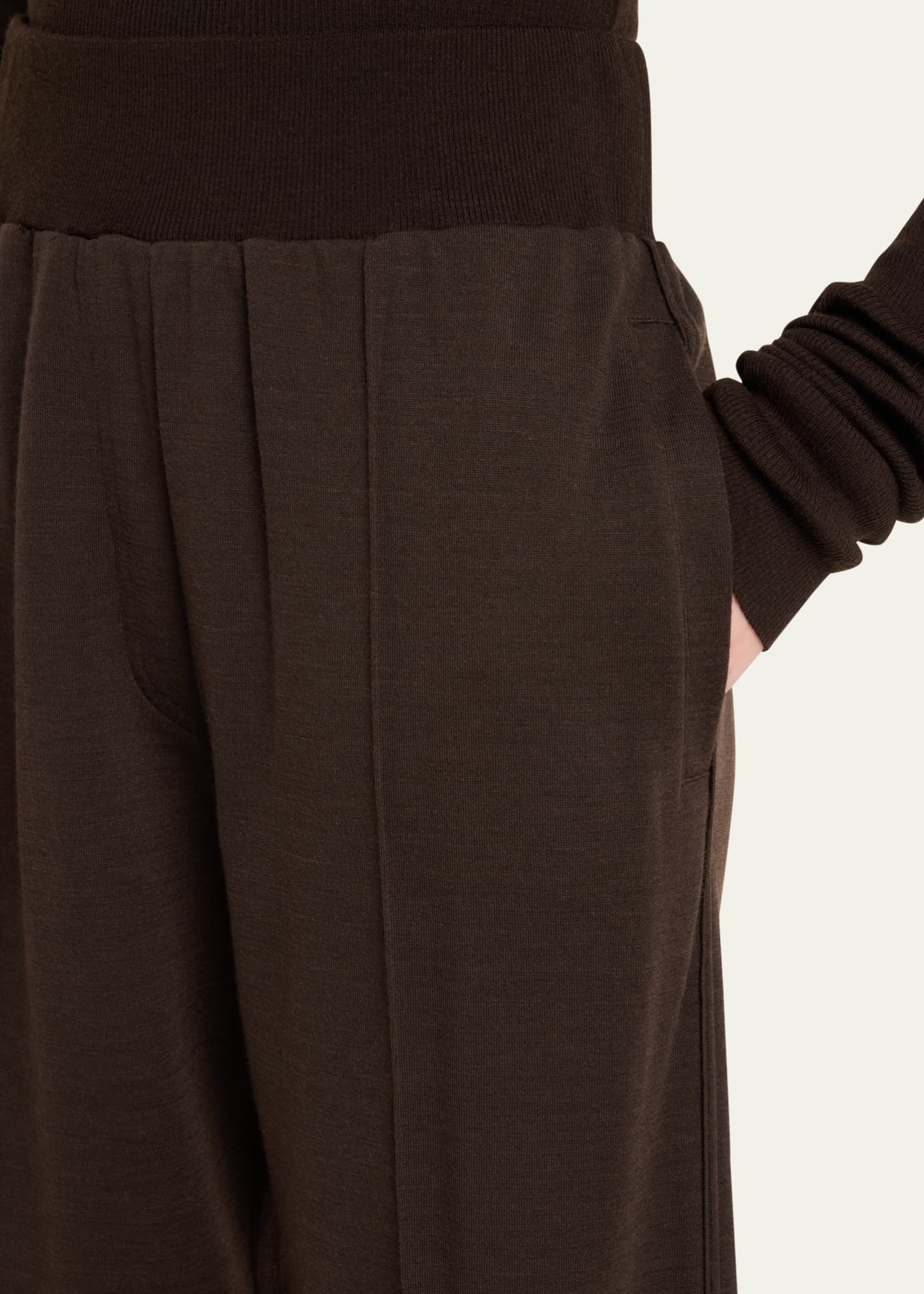 Loewe Pintuck Wool Cashmere Sweatpants - Bergdorf Goodman