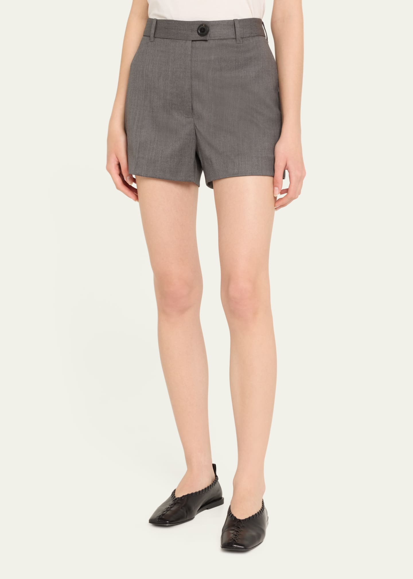 Peter Do Tailored Mini Wool Shorts - Bergdorf Goodman