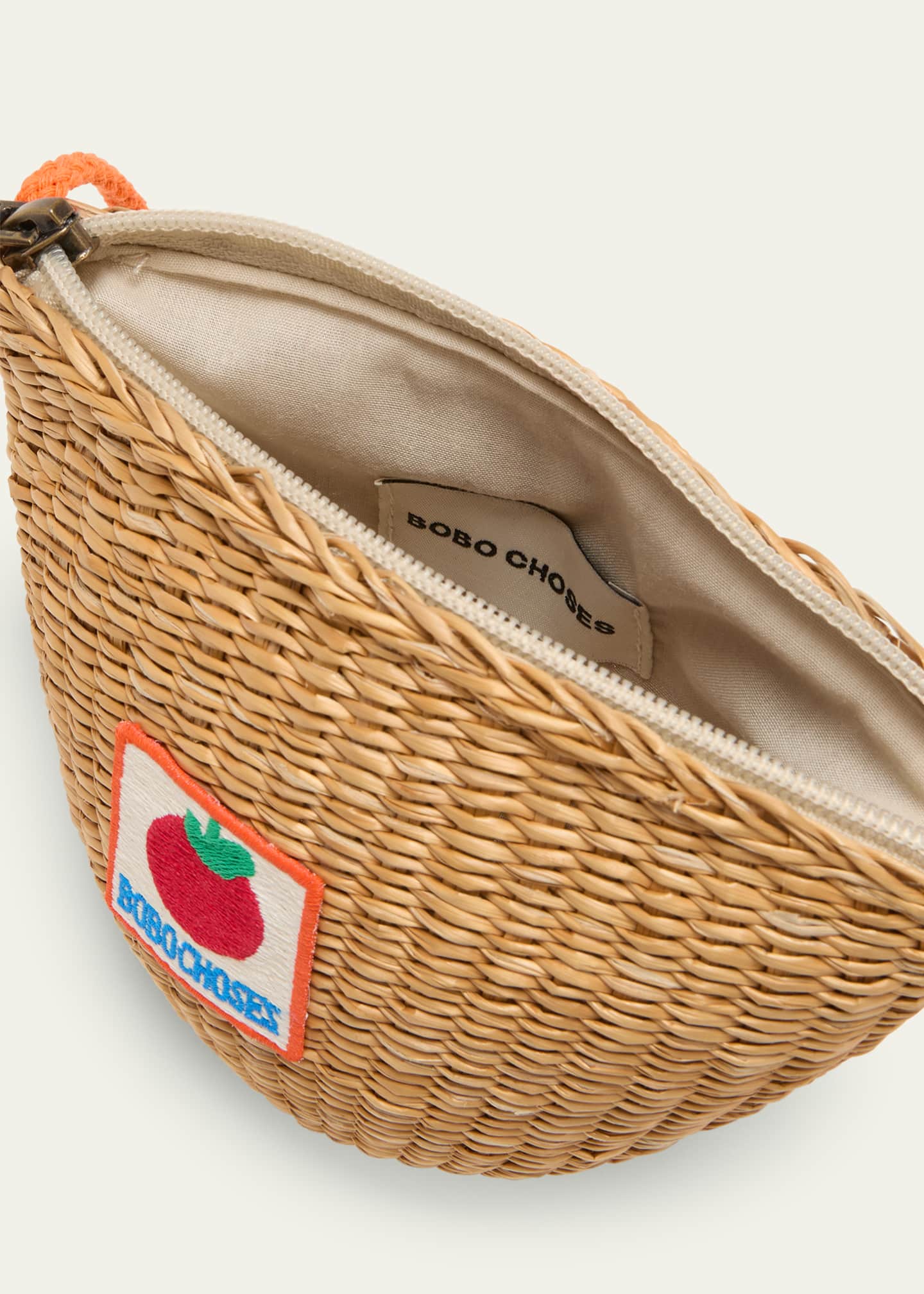 Bobo Choses Girl's Tomato Patch Raffia Crossbody Bag - Bergdorf Goodman