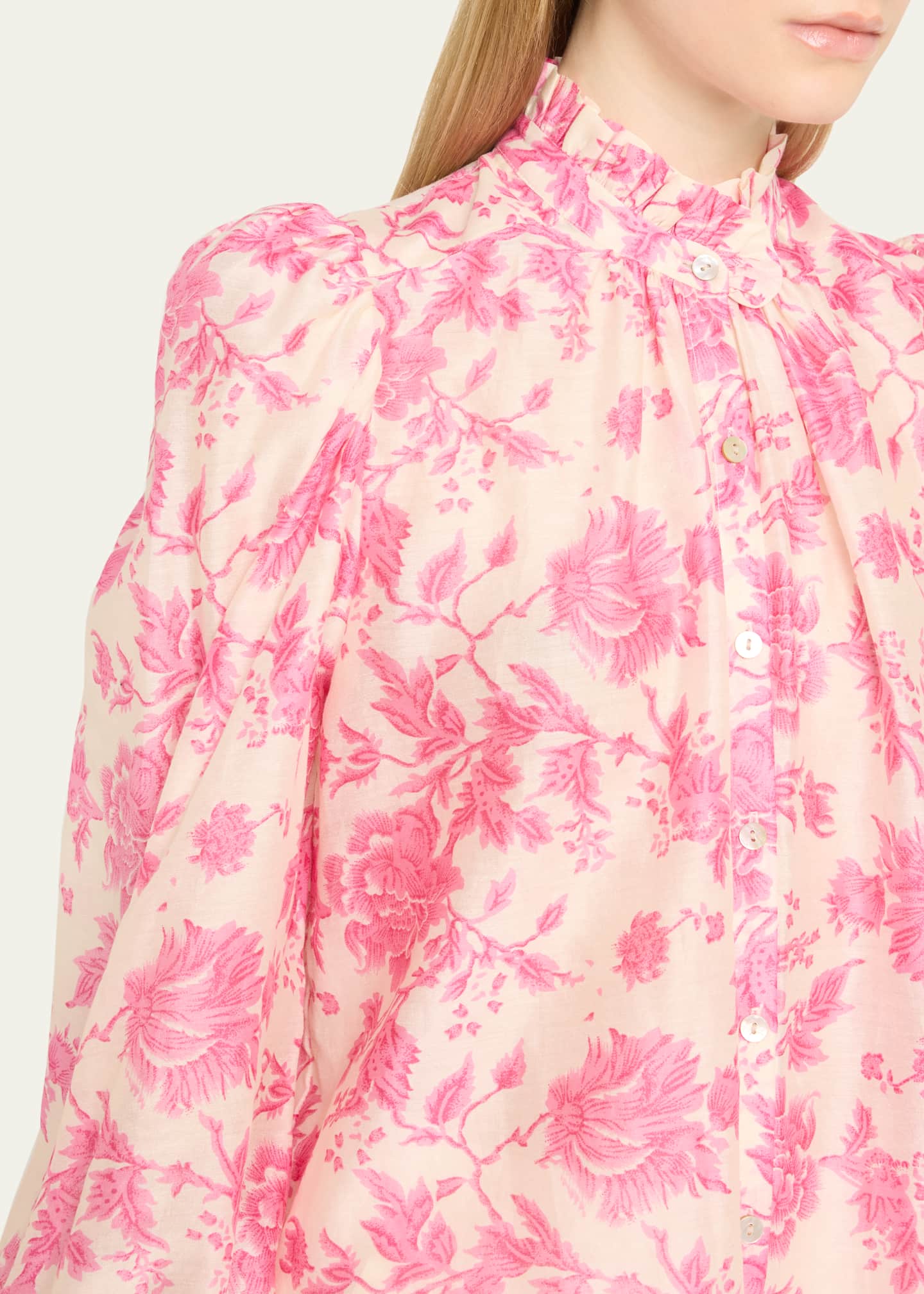 Alix of Bohemia Annabel Long-Sleeve Baroque Beam Shirt - Bergdorf Goodman
