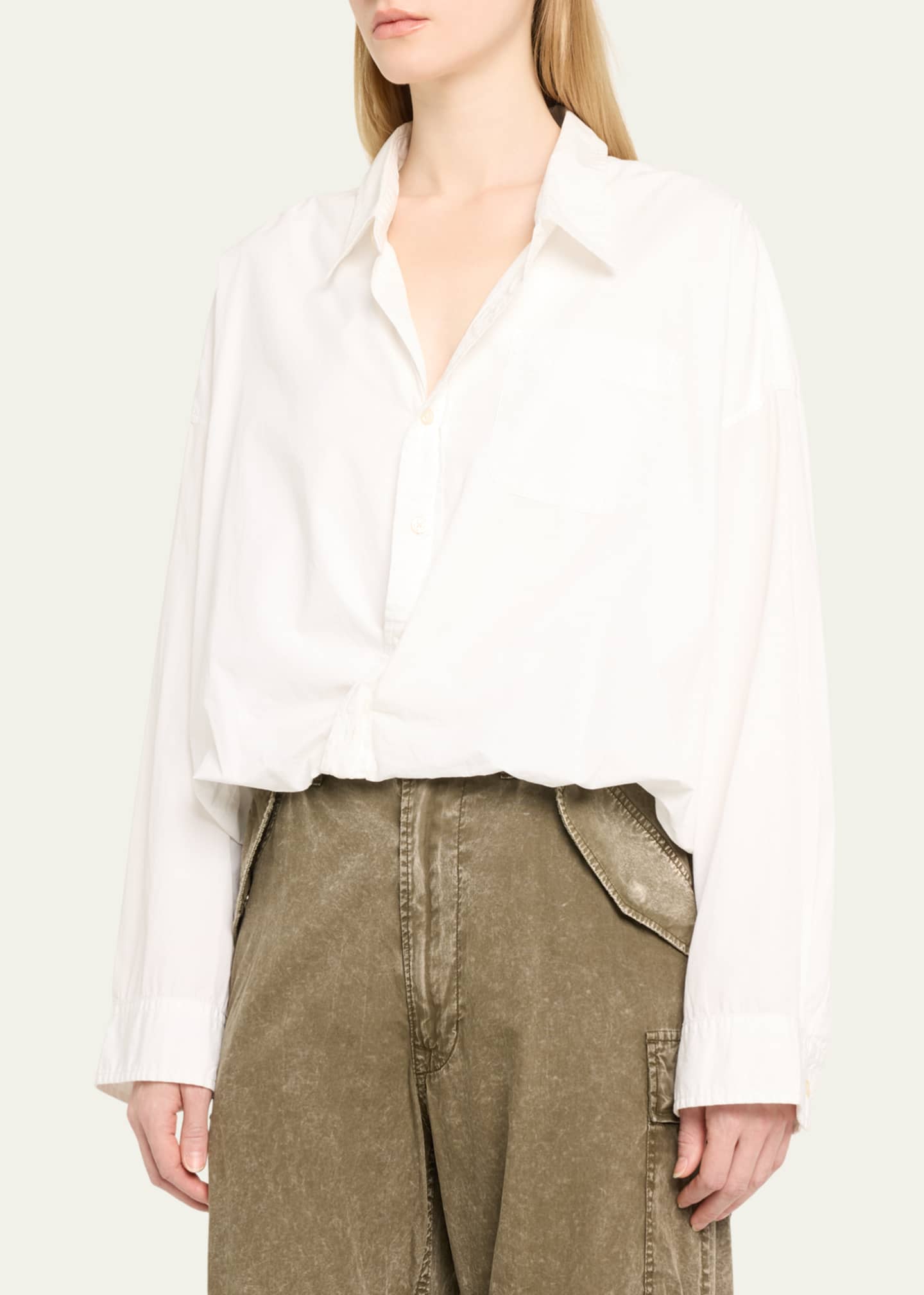 R13 Long-Sleeve Bubble Shirt - Bergdorf Goodman