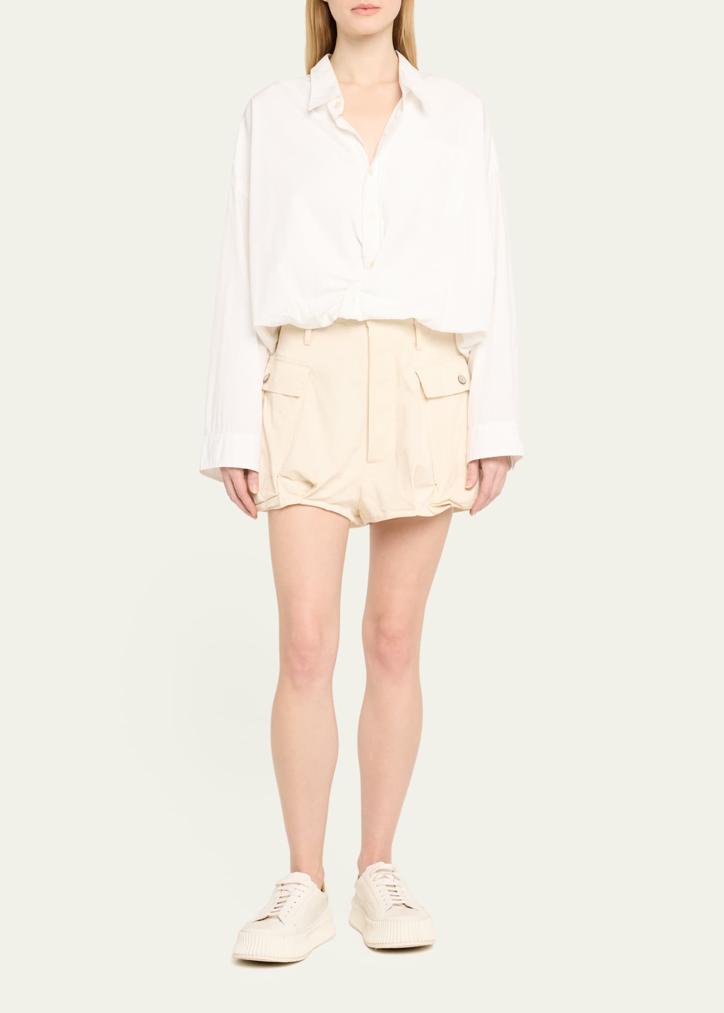 R13 Bubble Denim Skort - Bergdorf Goodman