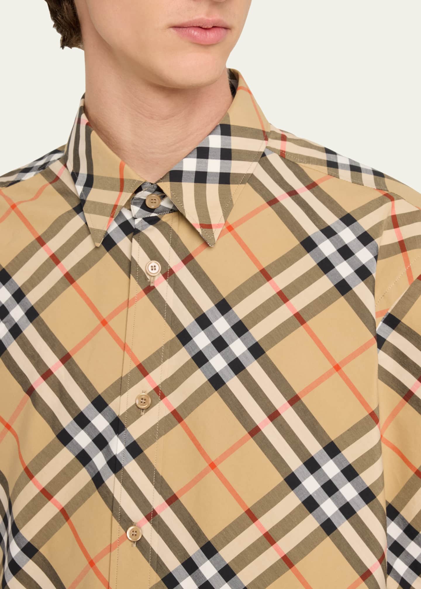 Burberry Men's Daniel Check Sport Shirt - Bergdorf Goodman