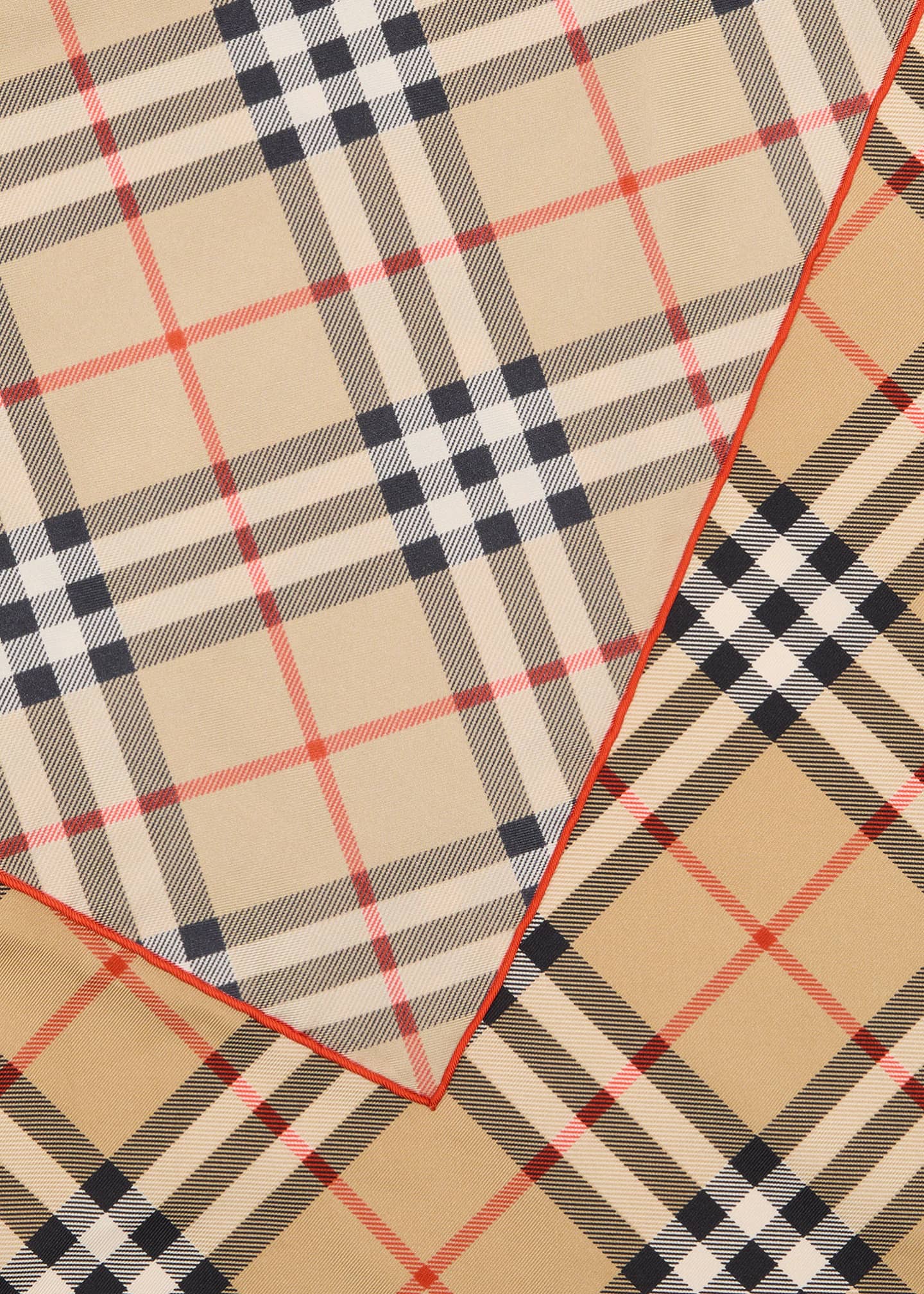 Burberry Check Print Silk Twill Square Scarf - Bergdorf Goodman
