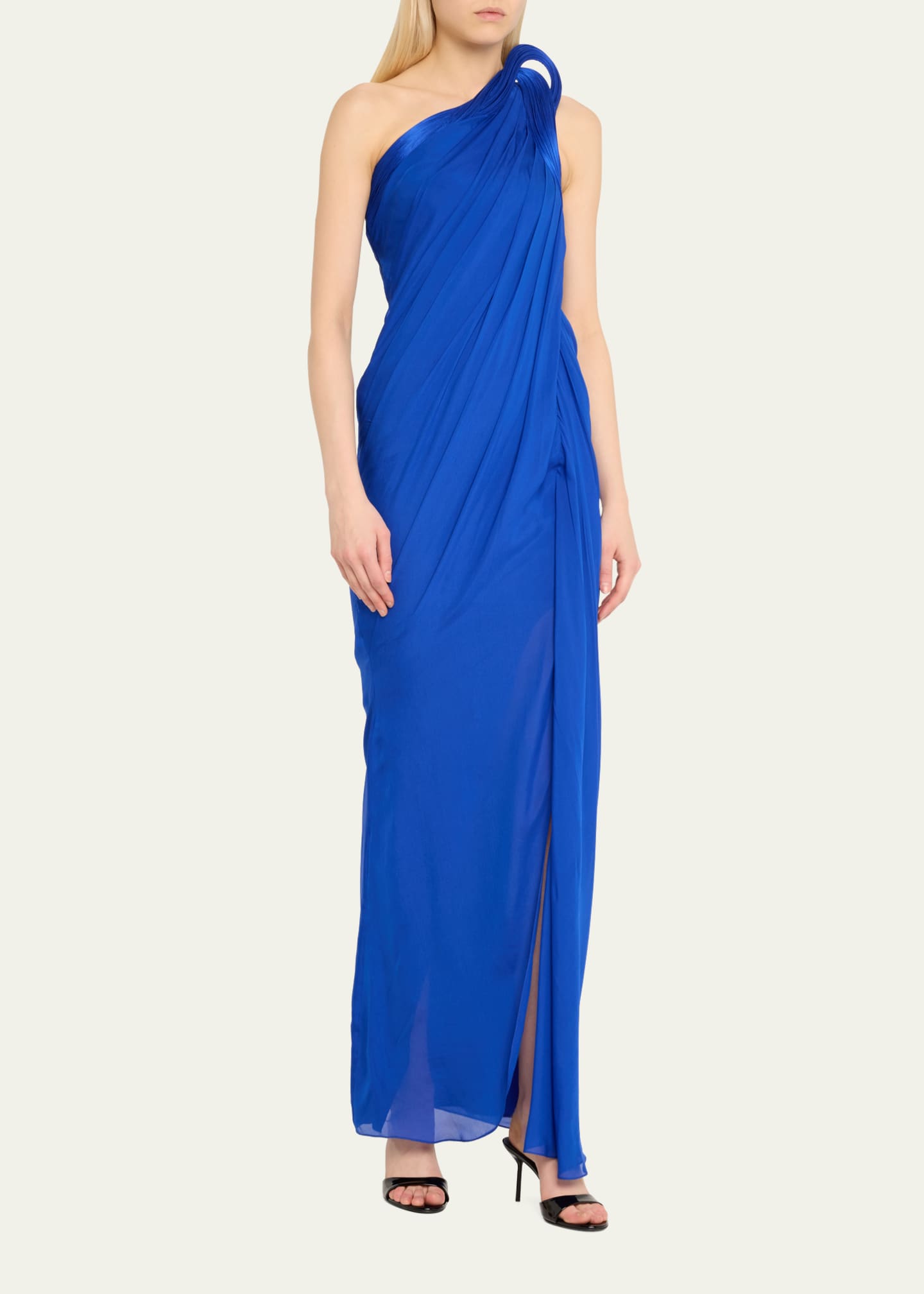 Gaurav Gupta Toga Draped Chiffon Gown - Bergdorf Goodman