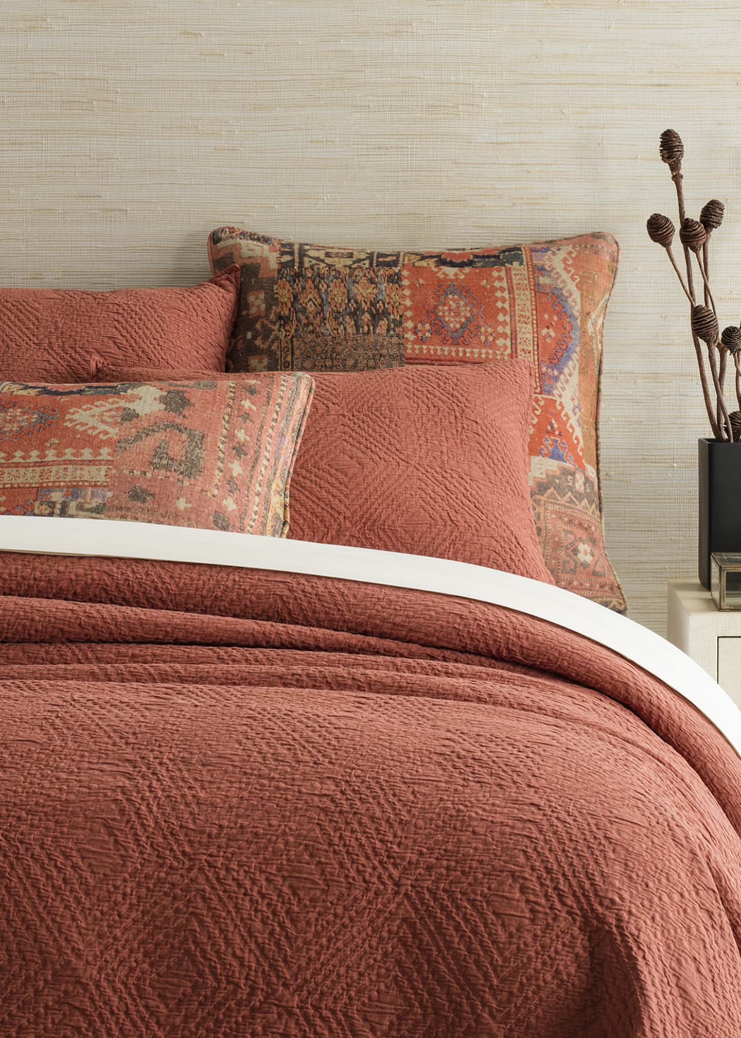 Pine Cone Hill Kerala Cotton Matelasse Twin Coverlet - Bergdorf Goodman
