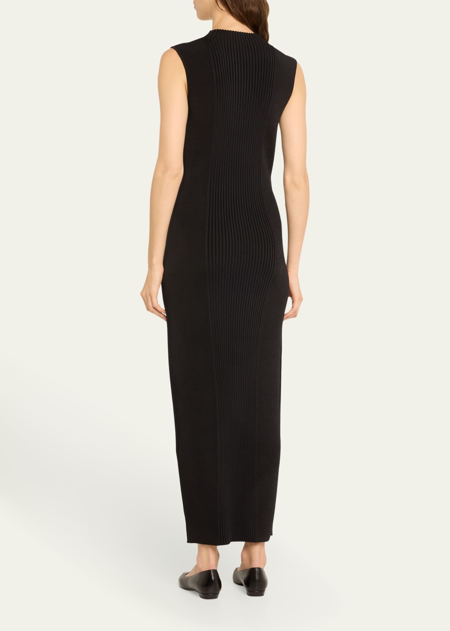 Lela Rose Ribbed Sleeveless Sweater Dress Bergdorf Goodman