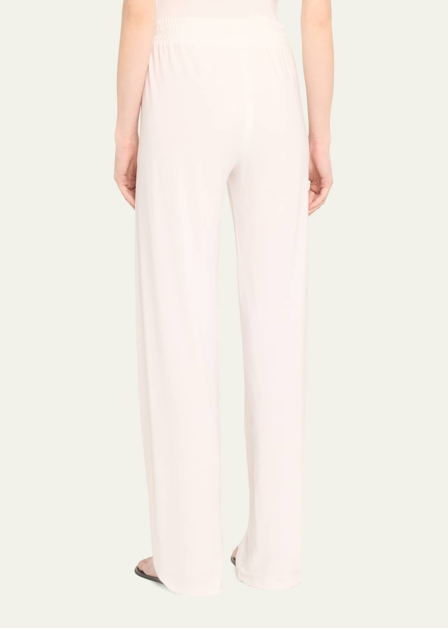 Norma Kamali High-Rise Straight-Leg Stretch Sweatpants - Bergdorf Goodman