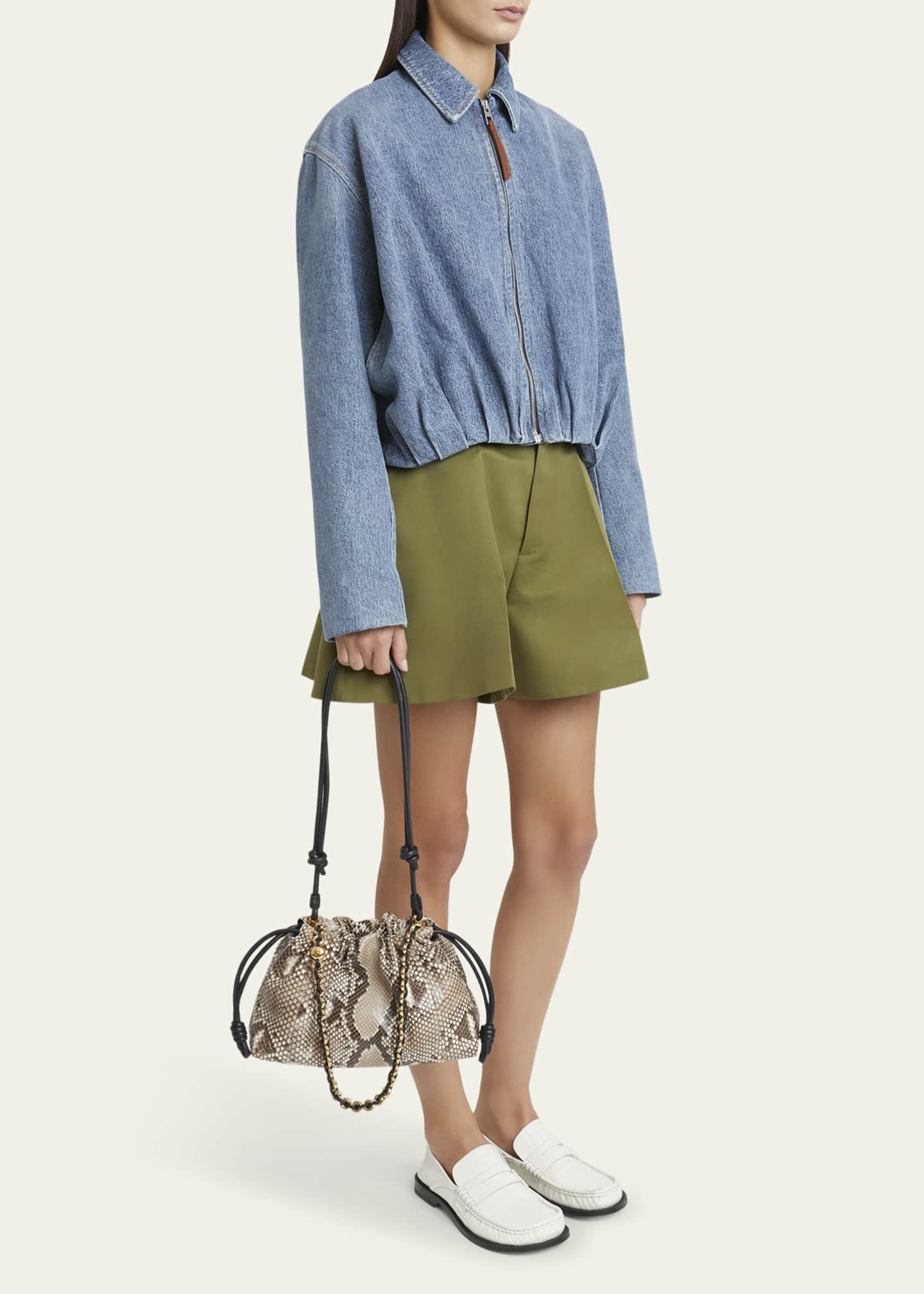 Loewe Flamenco Python Clutch Bag - Bergdorf Goodman