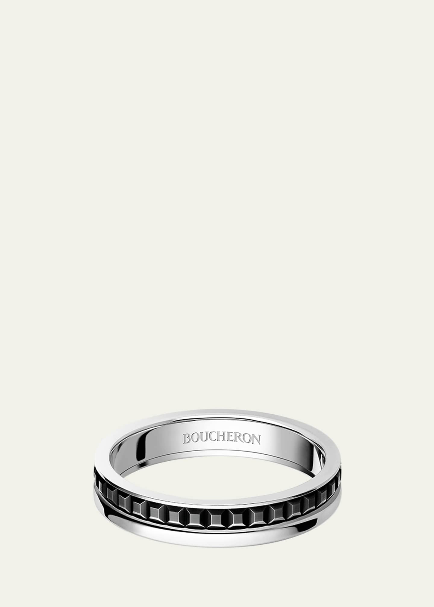 Boucheron Quatre 18K White Gold Follies Band Ring - Bergdorf Goodman