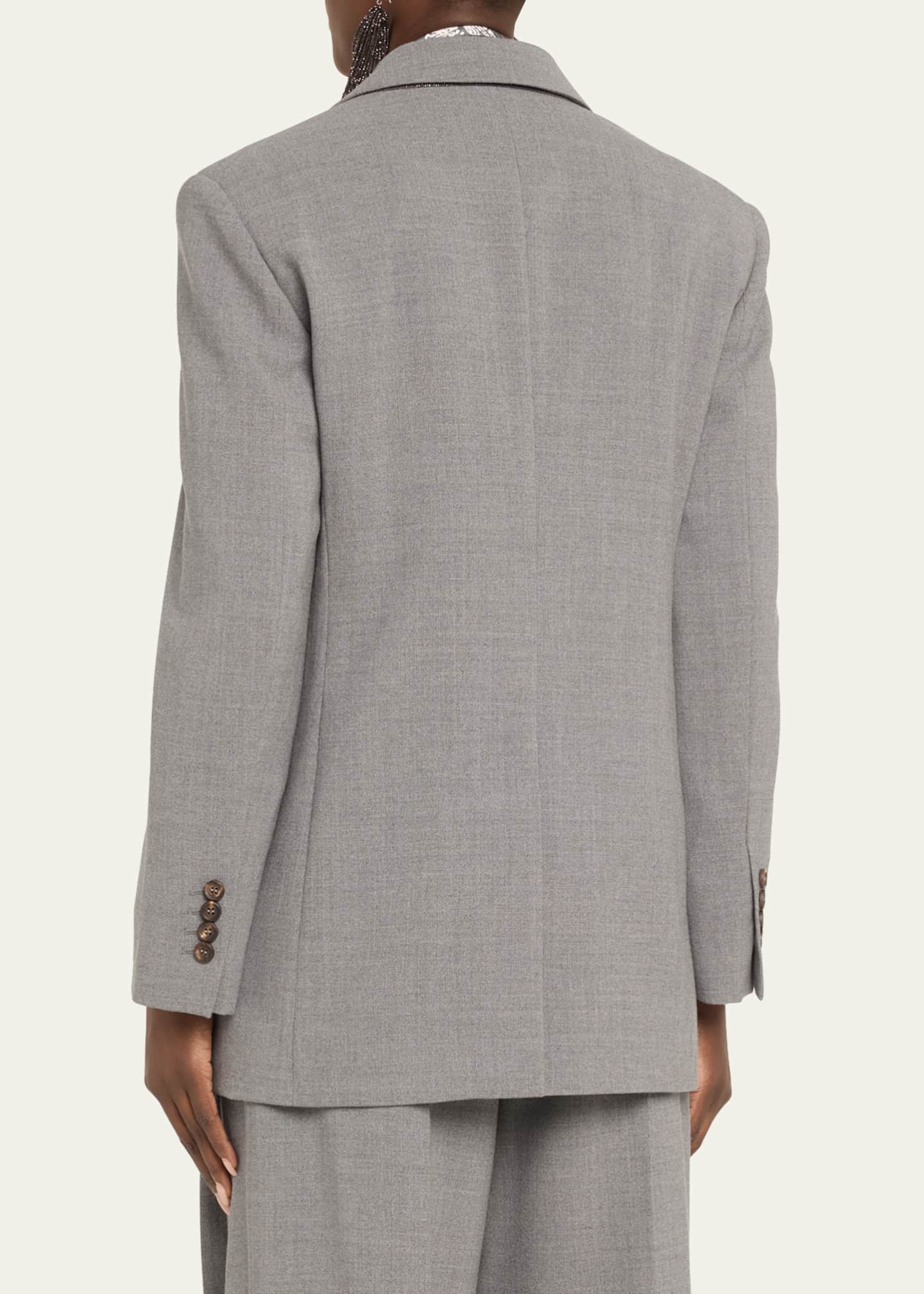 Brunello Cucinelli Double-Breasted Panama Wool Jacket - Bergdorf Goodman