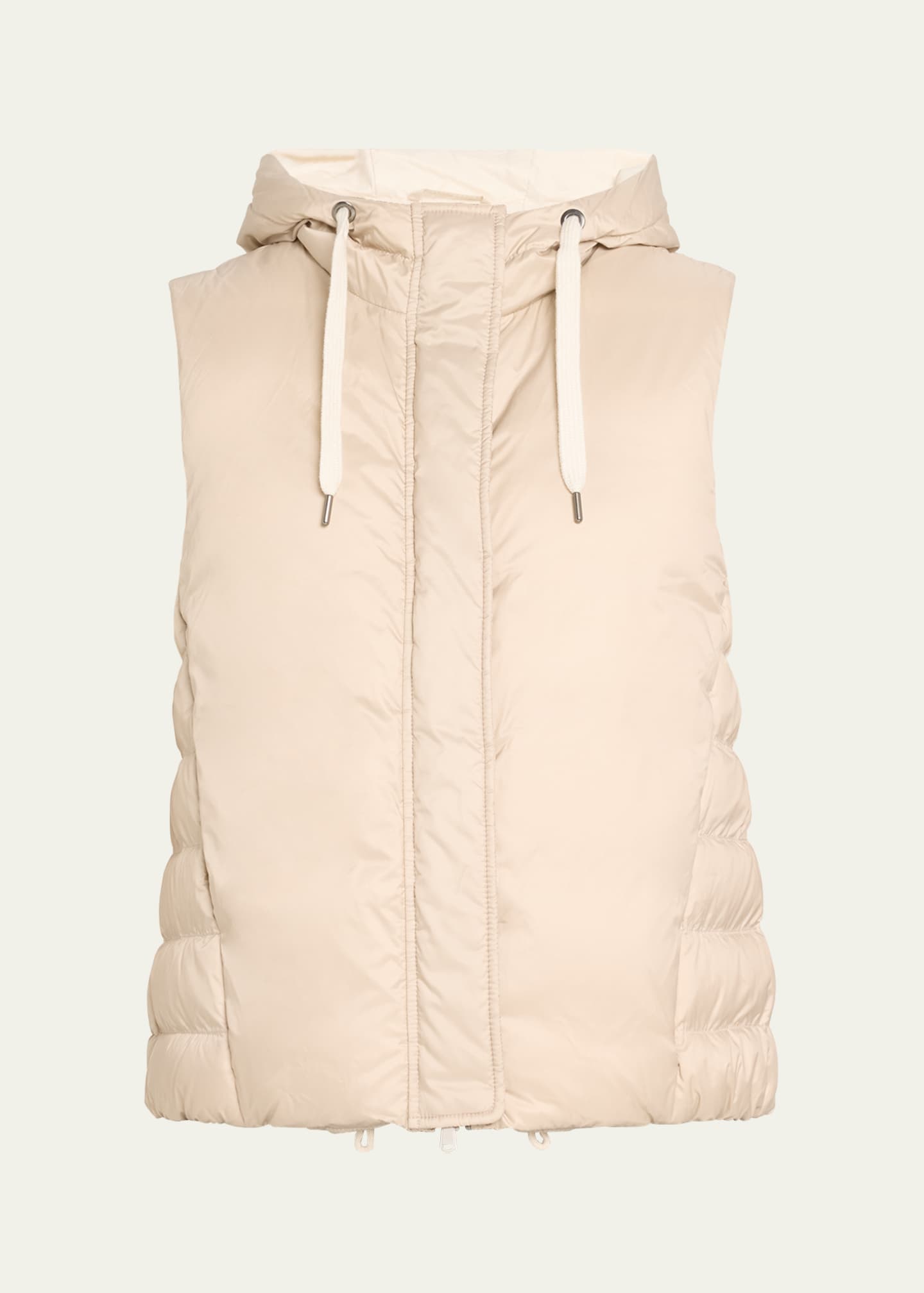 Brunello Cucinelli Hooded Drawstring Nylon Vest - Bergdorf Goodman
