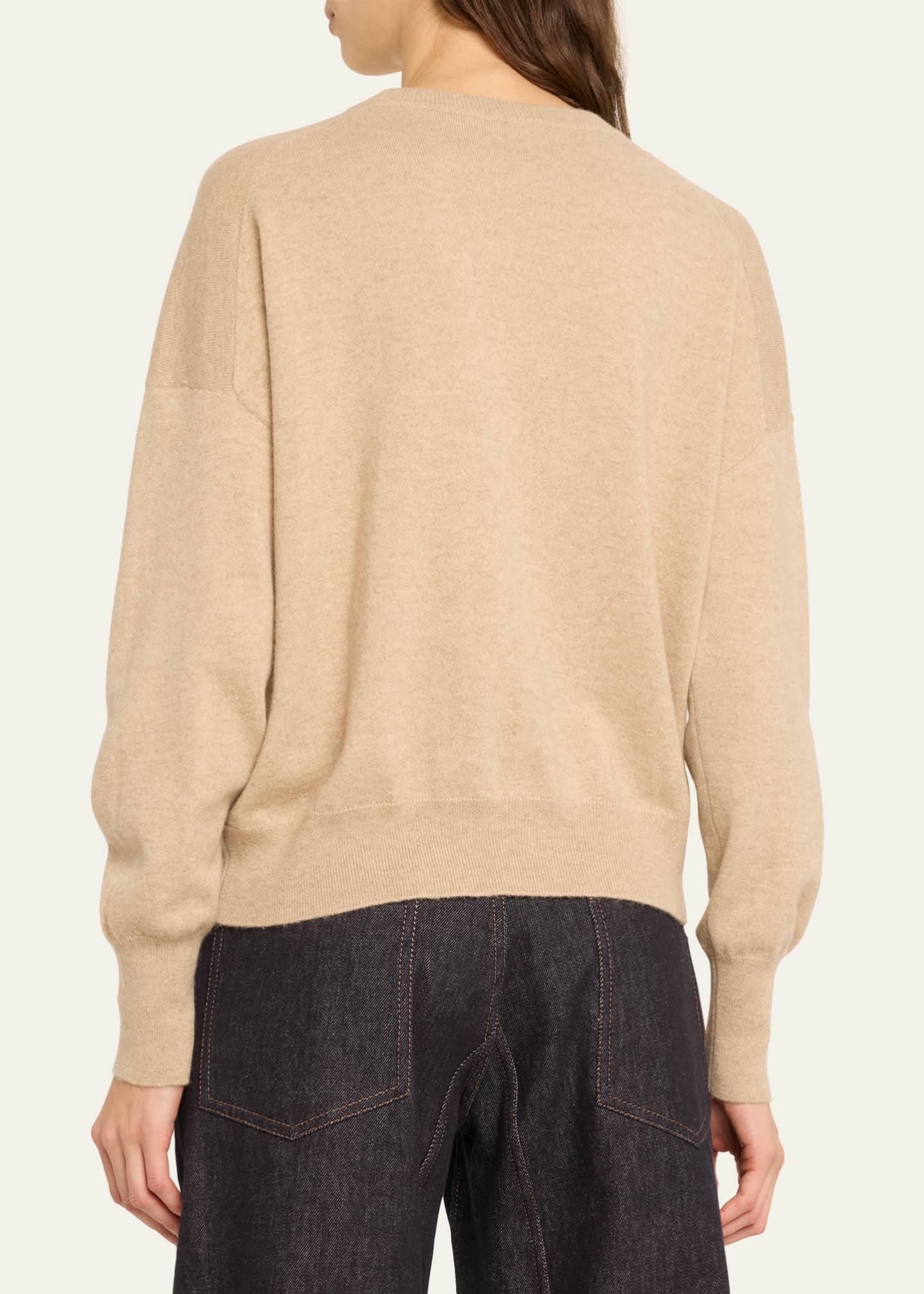 Brunello Cucinelli Cashmere Sweater with Floral Crest Detail - Bergdorf ...