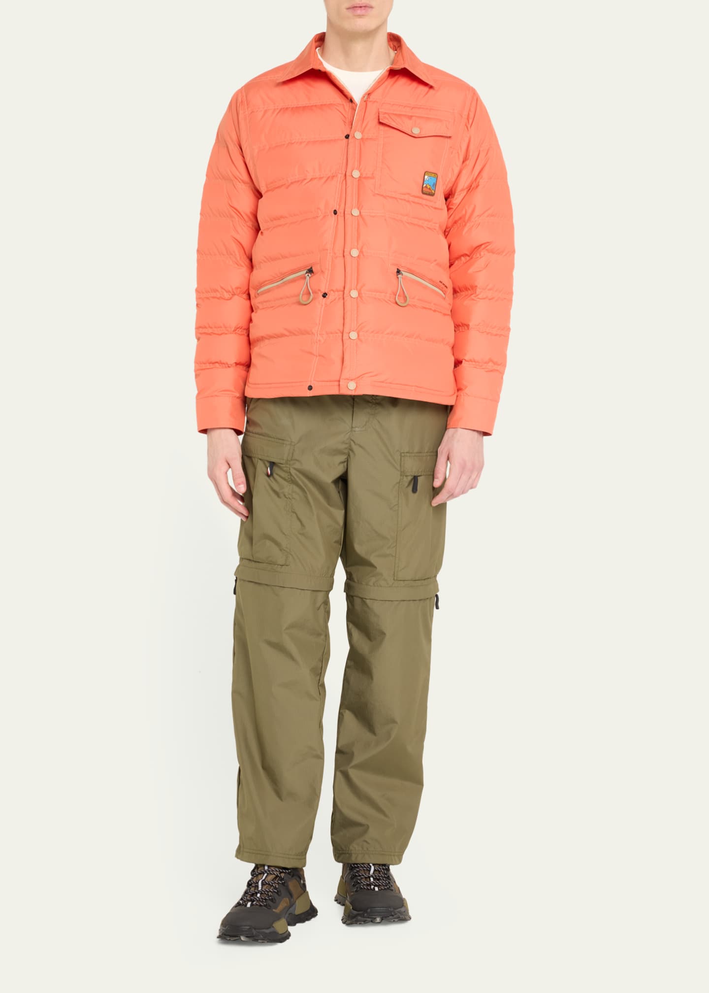 Moncler Grenoble Men's Zip-Off Ripstop Fishing Pants - Bergdorf Goodman