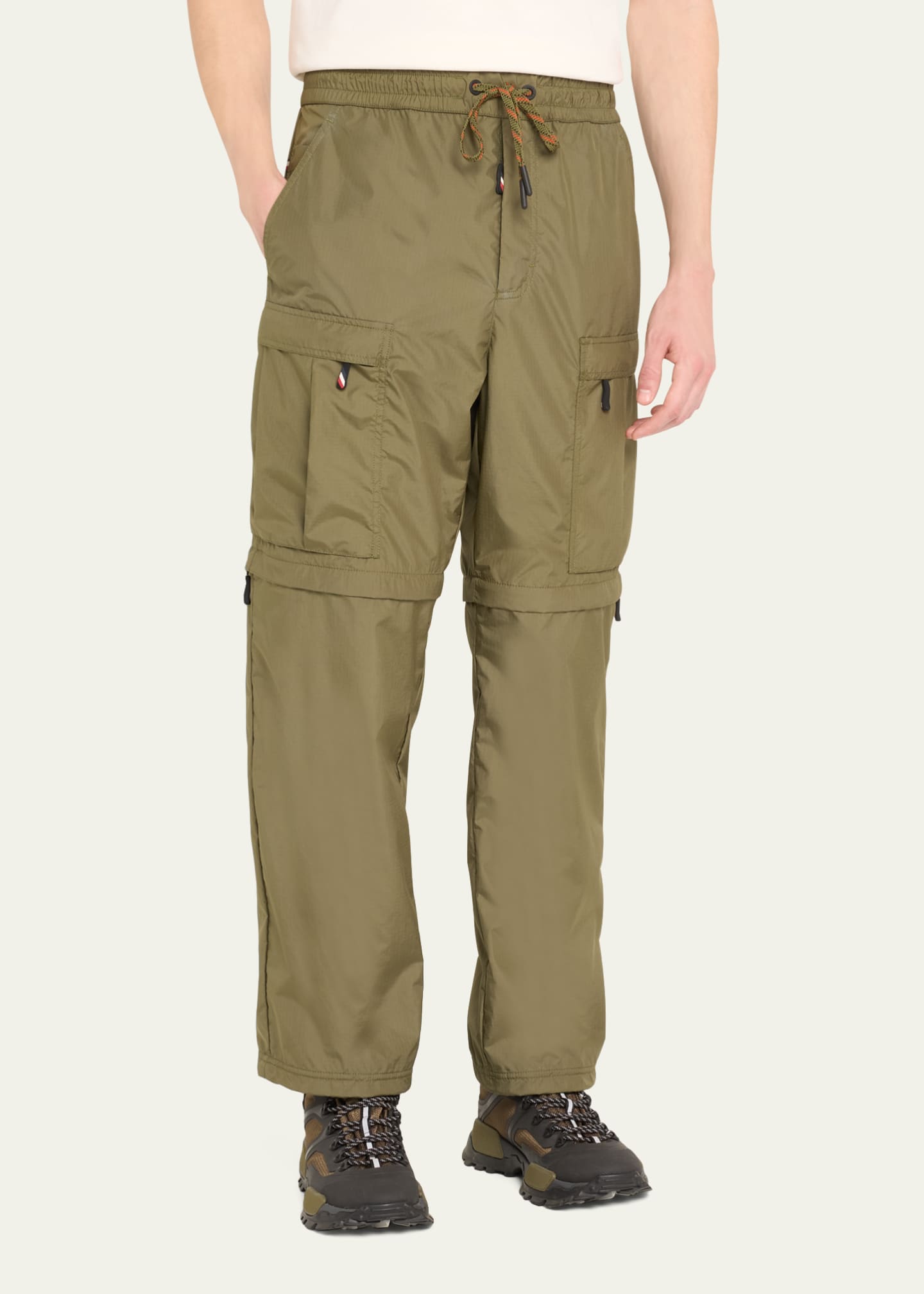 Moncler Grenoble Men's Zip-Off Ripstop Fishing Pants - Bergdorf Goodman