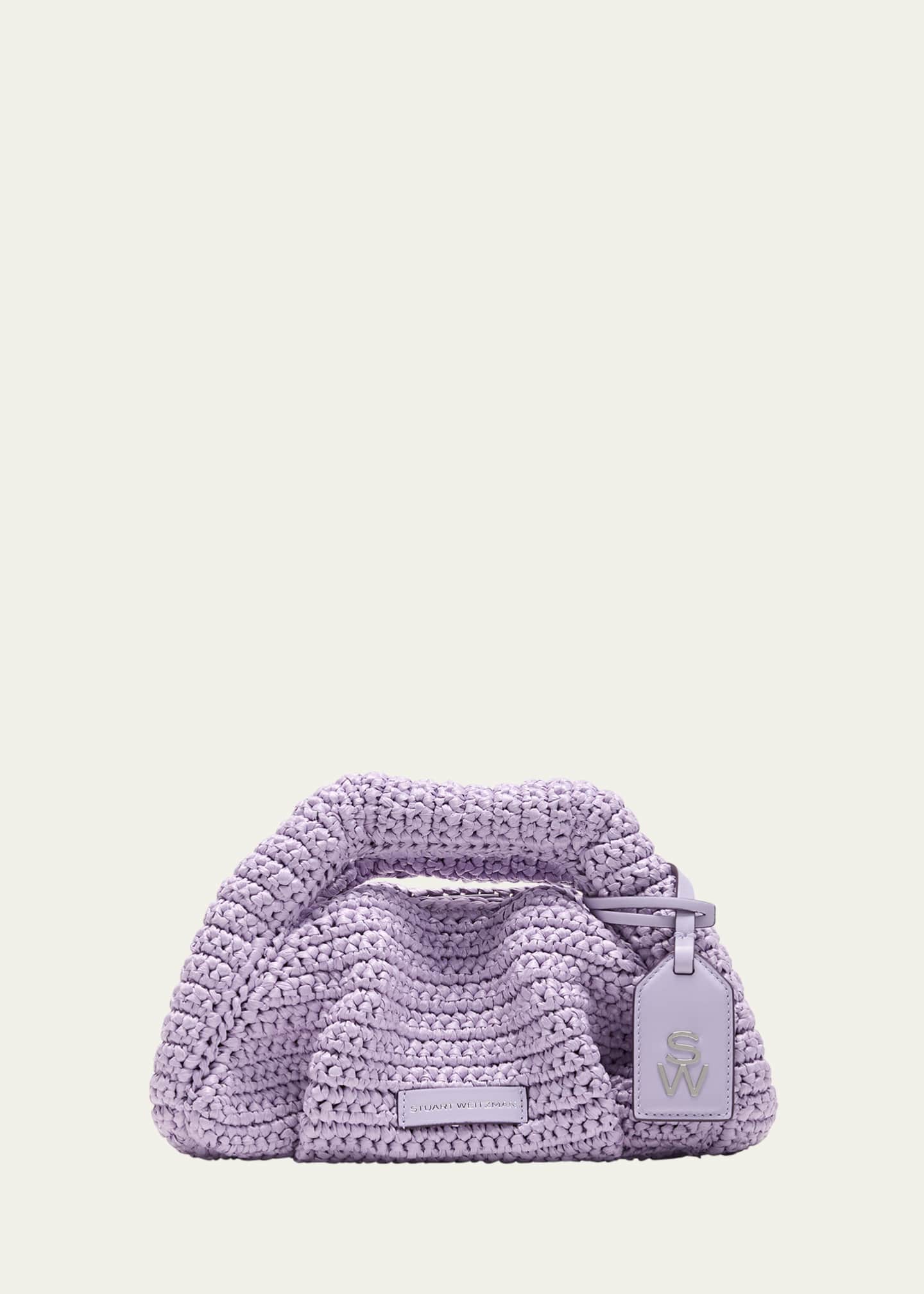 Stuart Weitzman The Moda Mini Raffia Top-Handle Bag - Bergdorf Goodman