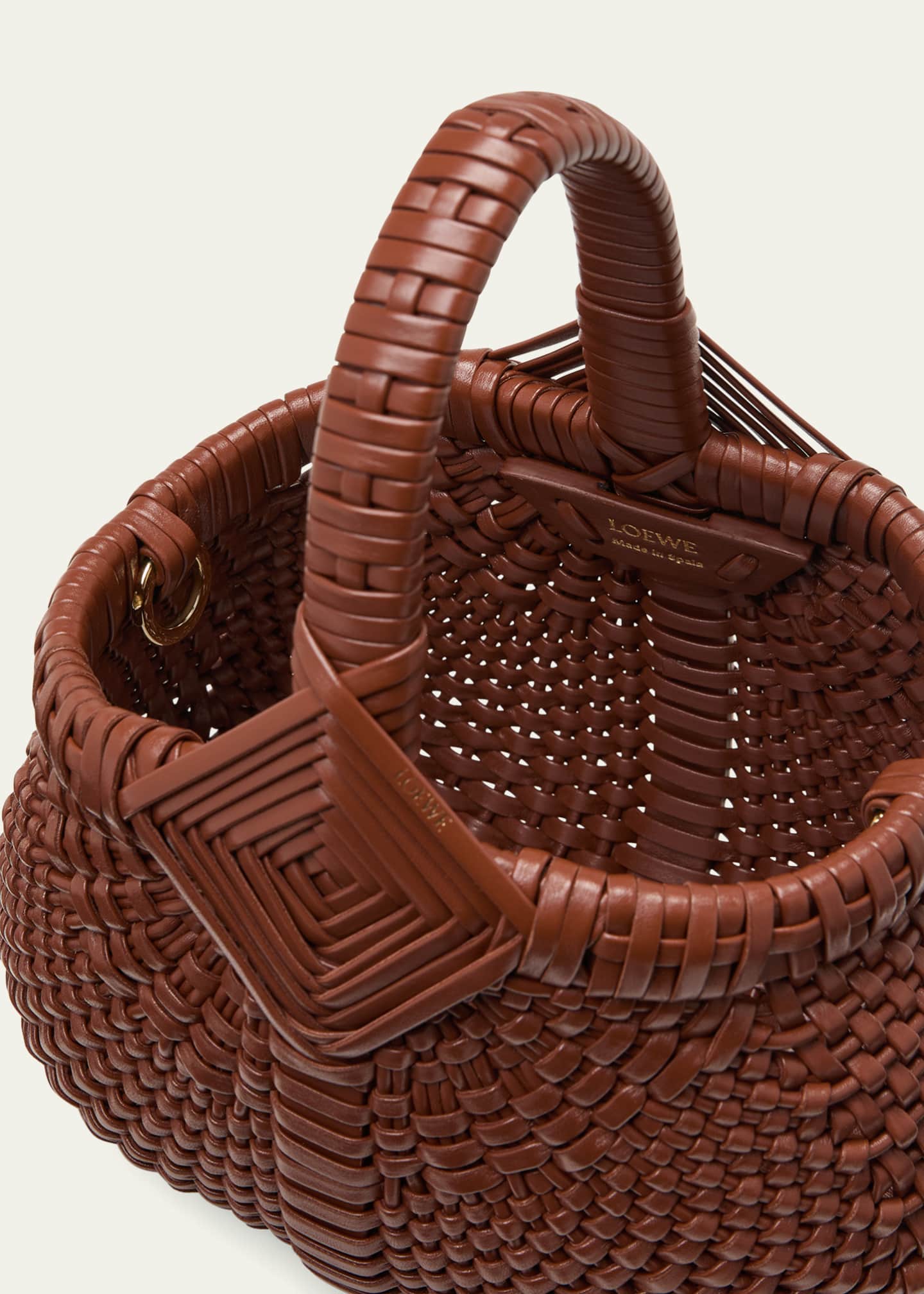Loewe Mini Woven Basket Top-Handle Bag - Bergdorf Goodman