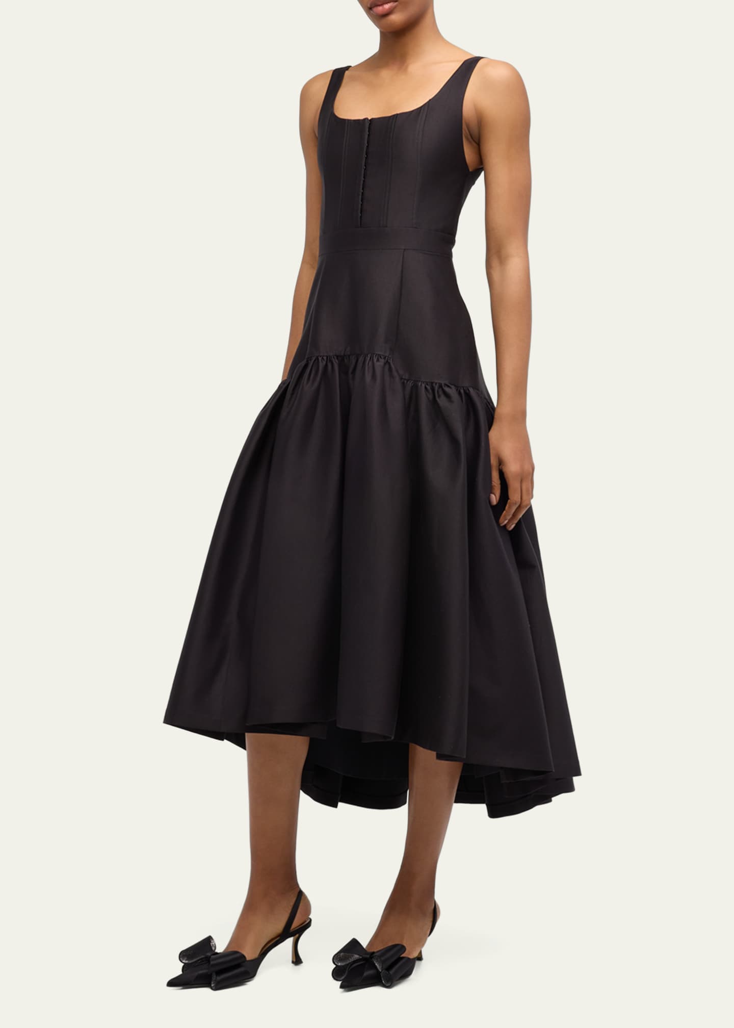 Alice + Olivia Diana Sleeveless Structured Midi Dress - Bergdorf Goodman
