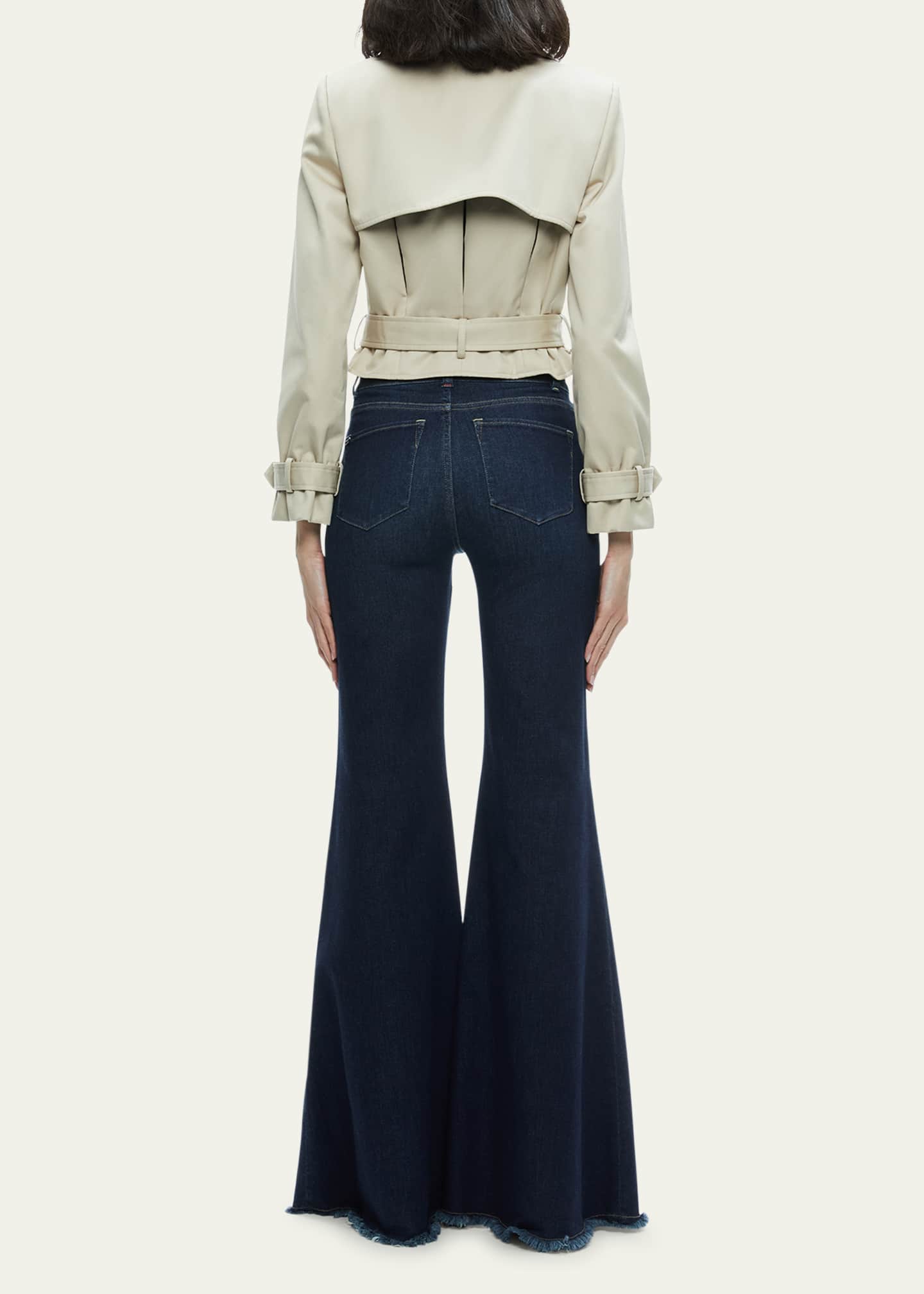 Alice + Olivia Hayley Cropped Trench Coat - Bergdorf Goodman