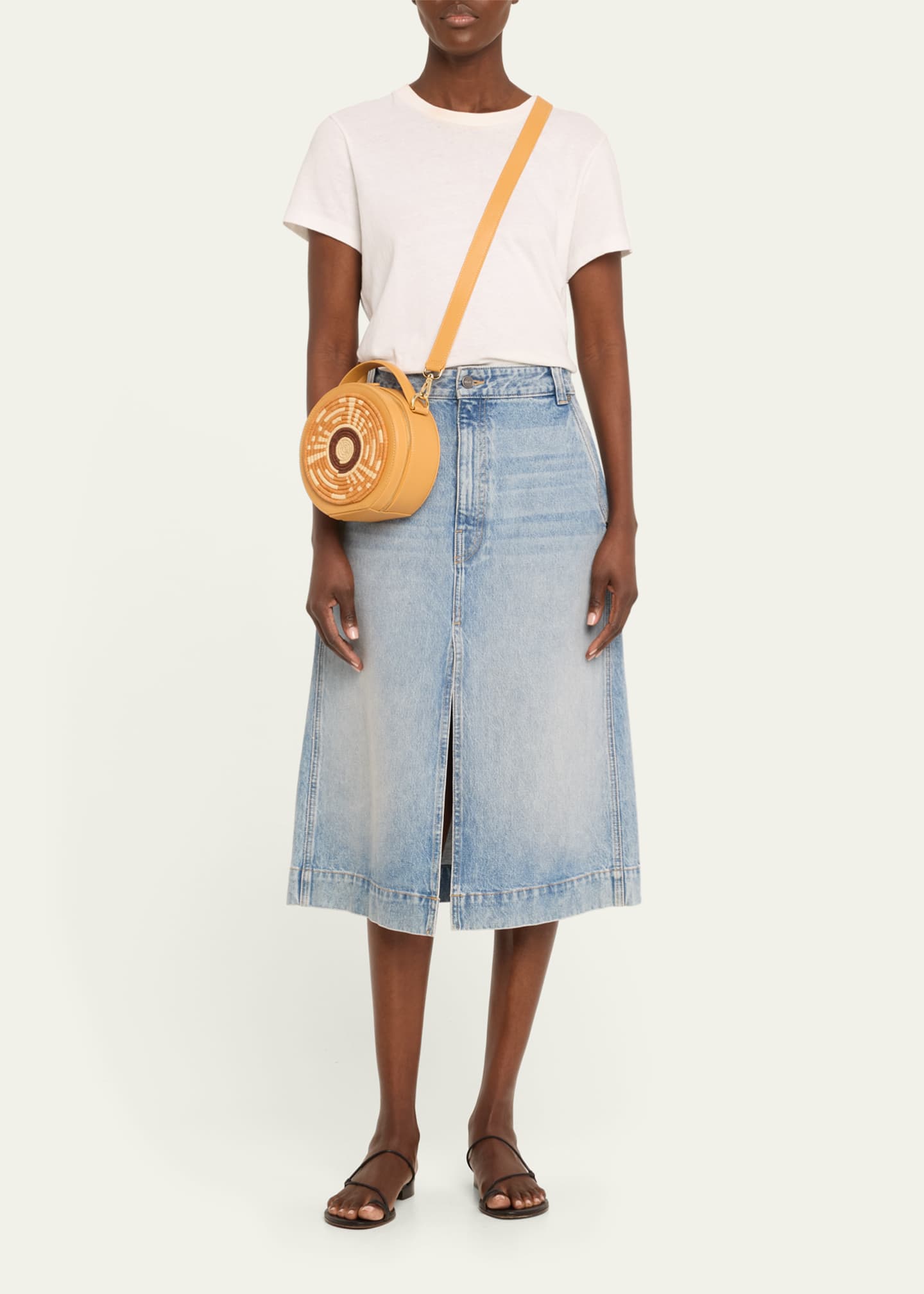 EILAF Rwenzori Round Leather & Straw Top-Handle Bag - Bergdorf Goodman