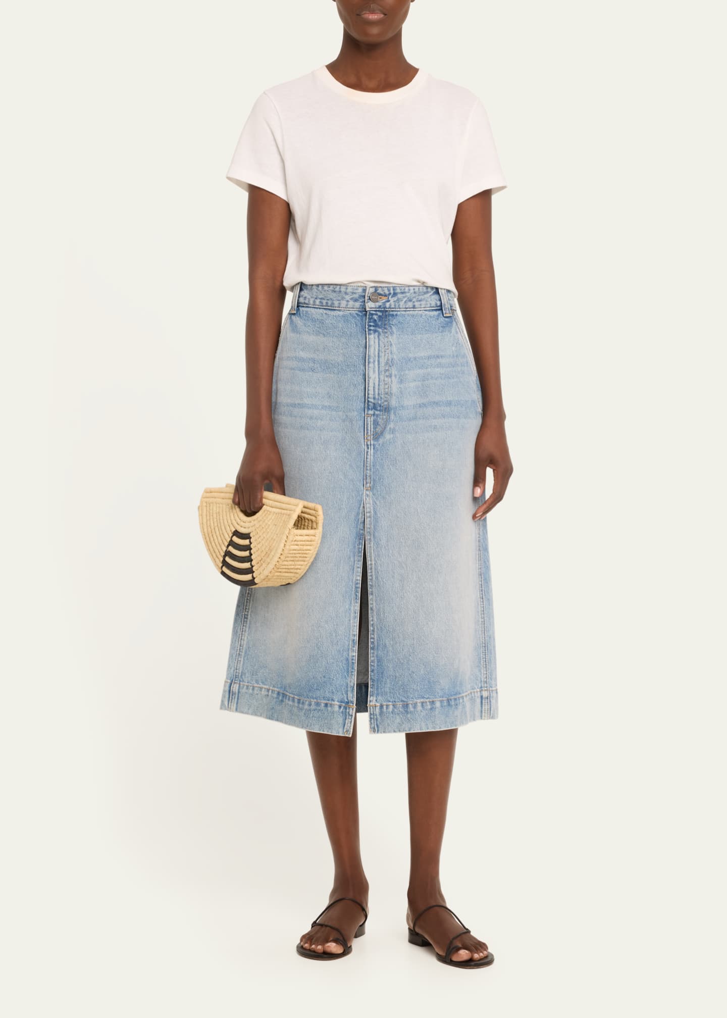 EILAF Large Half Moon Raffia Top-Handle Bag - Bergdorf Goodman