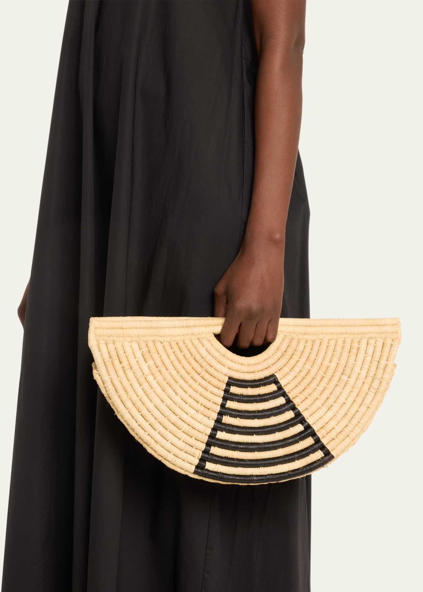 EILAF Mini Half Moon Raffia Top-Handle Bag - Bergdorf Goodman