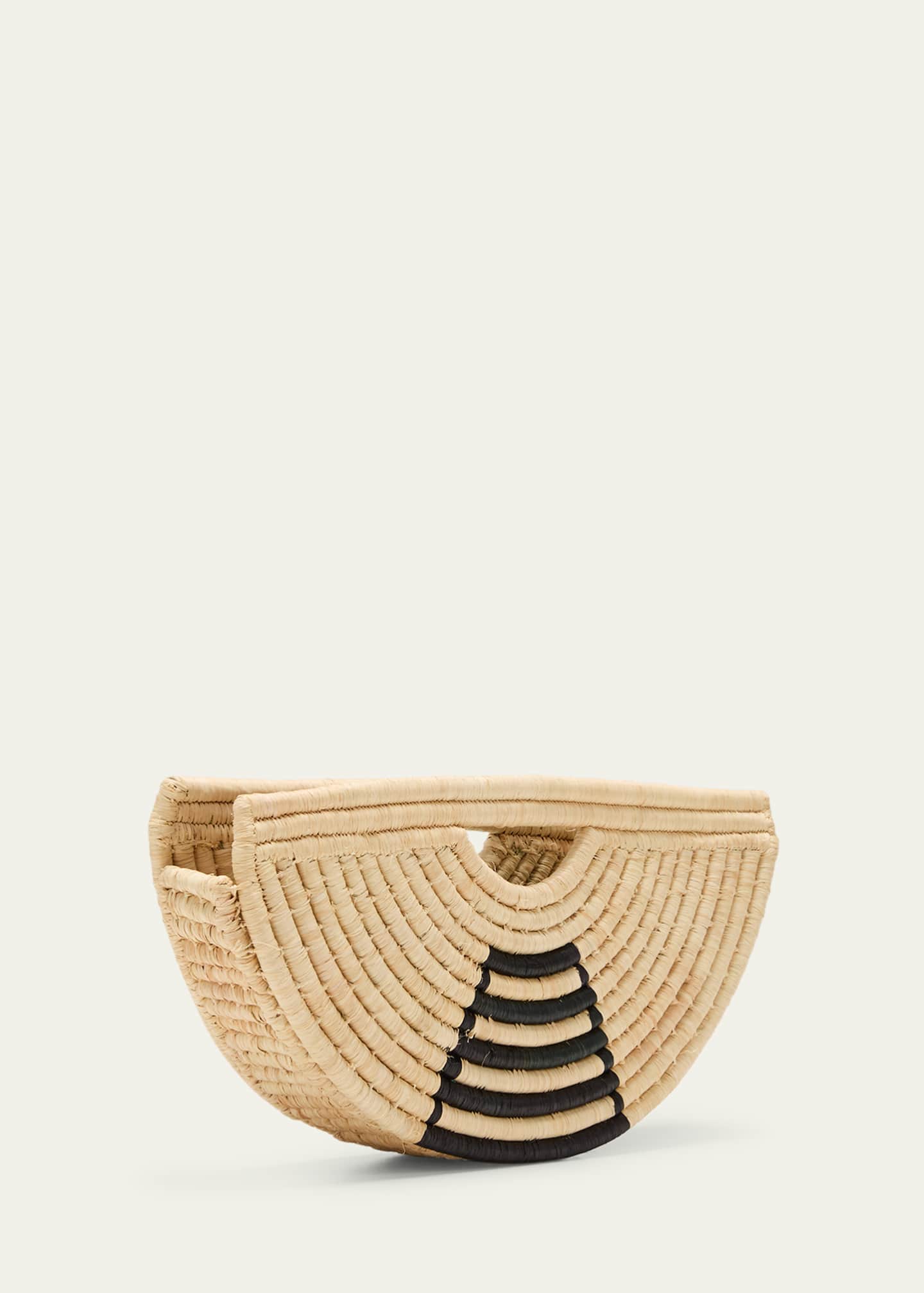 EILAF Mini Half Moon Raffia Top-Handle Bag - Bergdorf Goodman
