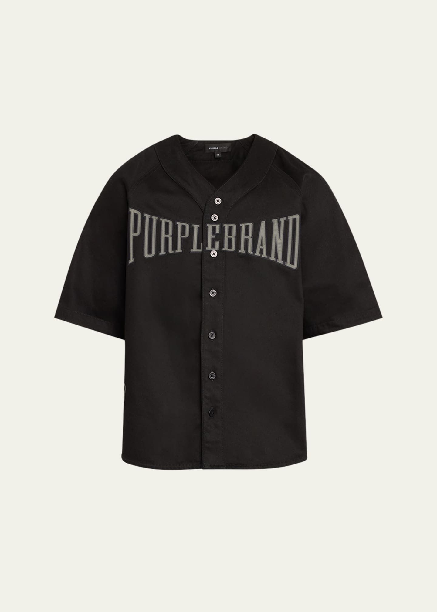 PURPLE Men's Logo Baseball Shirt - Bergdorf Goodman