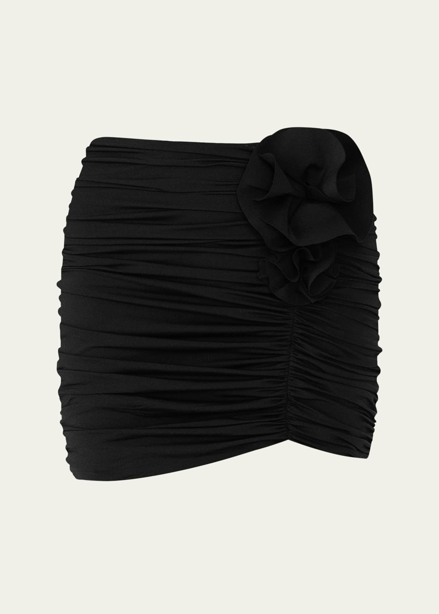 MAYGEL CORONEL Margua Ruched Mini Skirt - Bergdorf Goodman