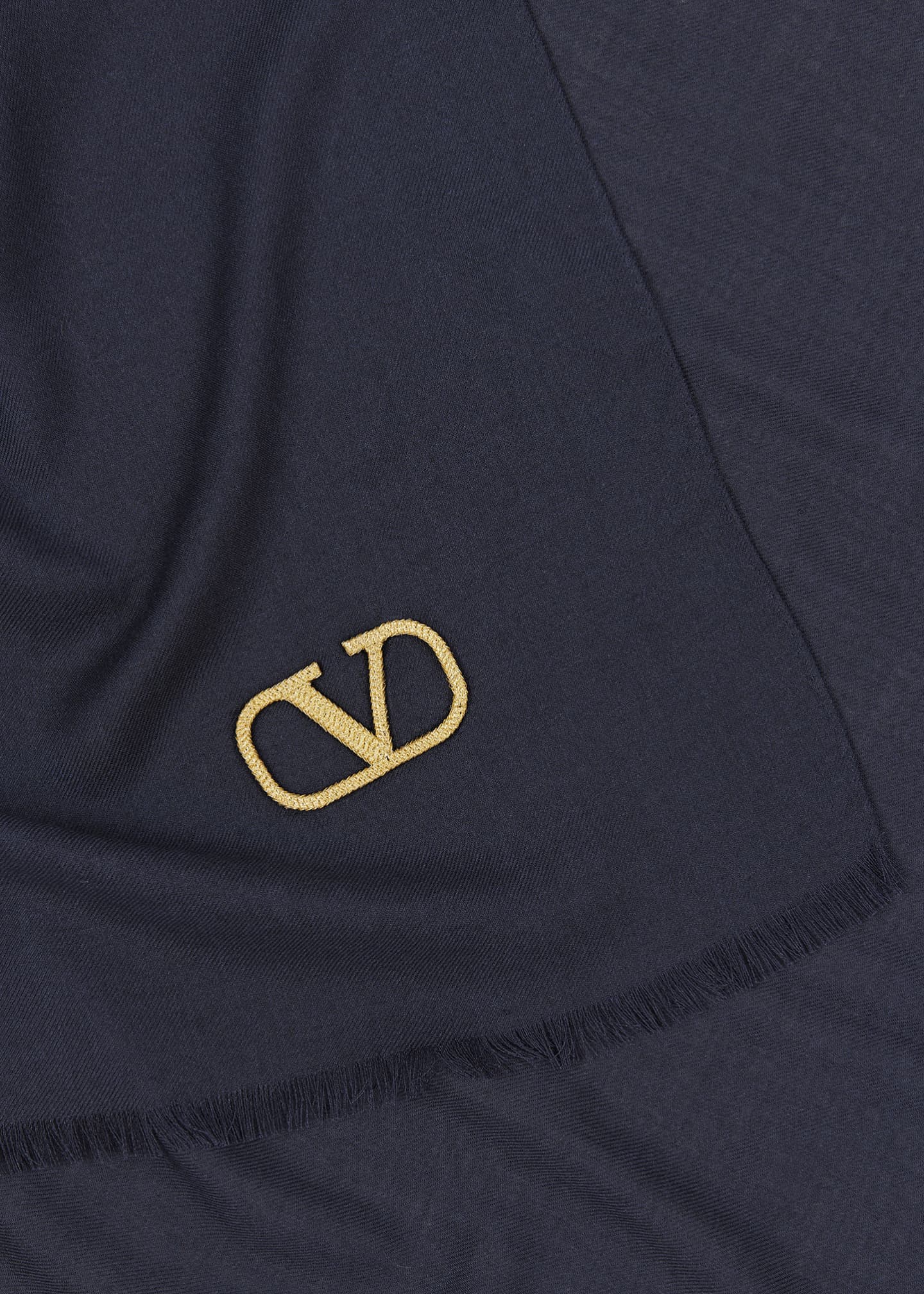 Valentino V-Logo Cashmere-Blend Stole - Bergdorf Goodman